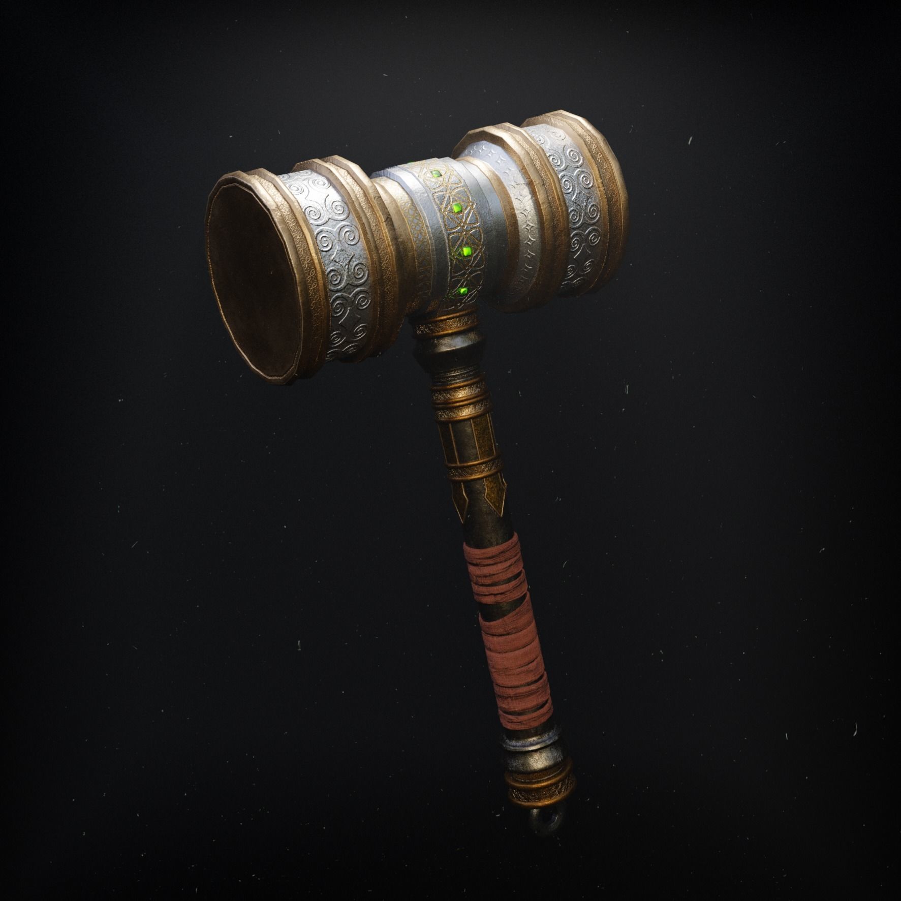 3D model Legendary hammer VR / AR / low-poly | CGTrader