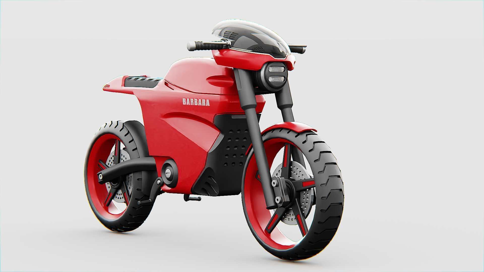 CONCEPT BIIKE C-2000 RIGGED 3D model rigged | CGTrader