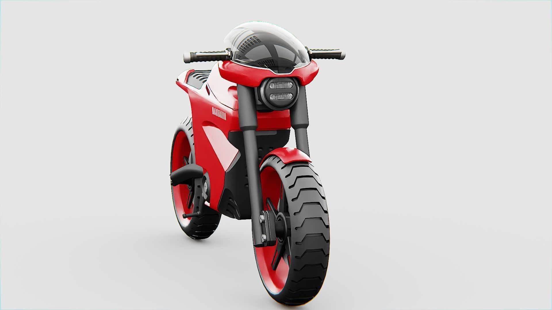 CONCEPT BIIKE C-2000 RIGGED 3D model rigged | CGTrader