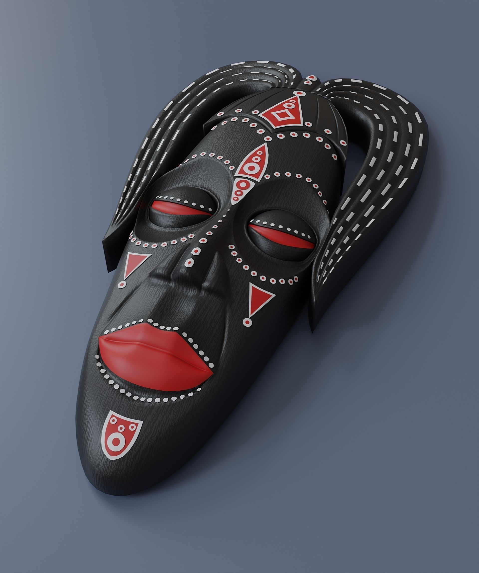 Wall decorative African mask 3D model | CGTrader