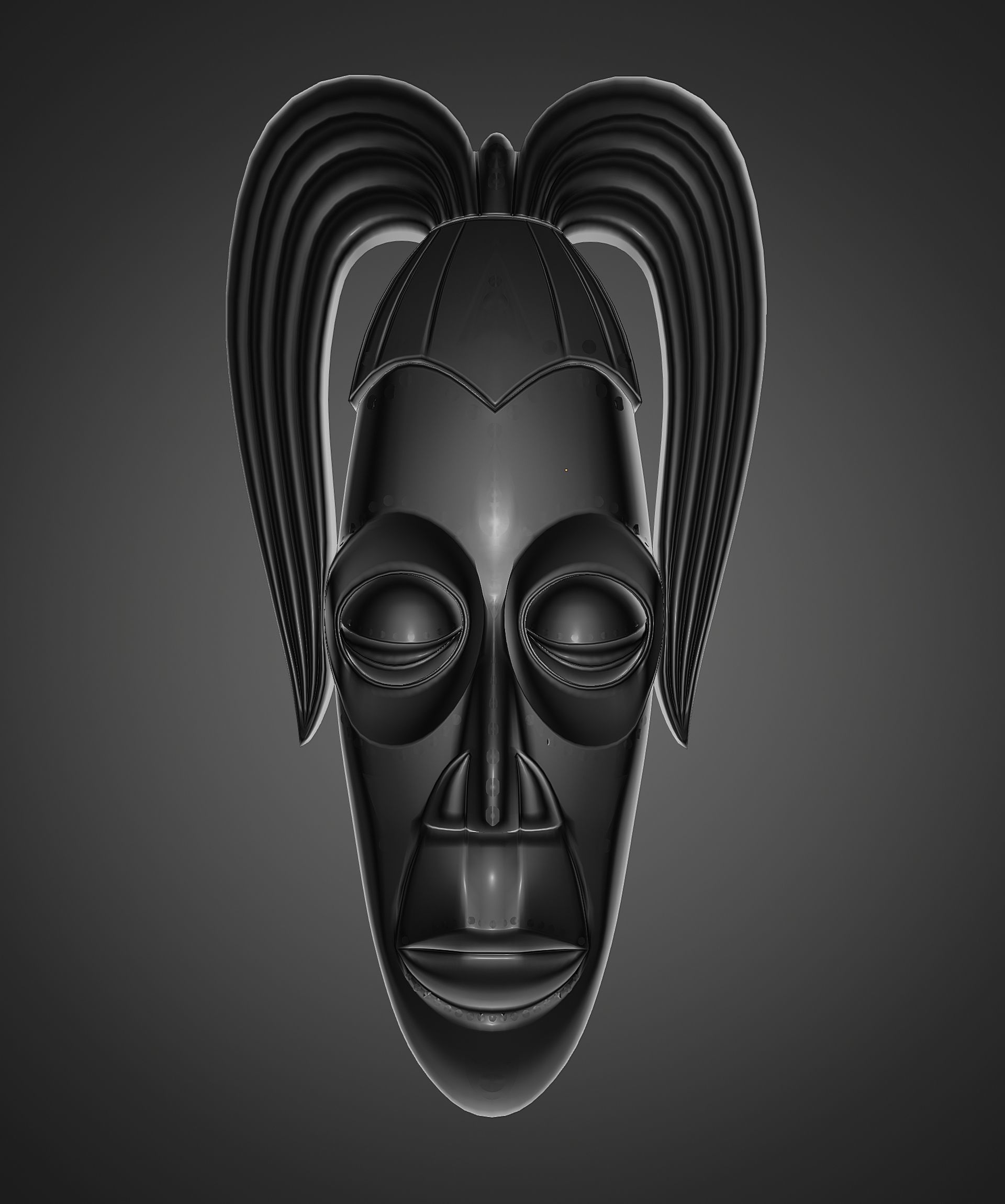 Wall decorative African mask 3D model | CGTrader
