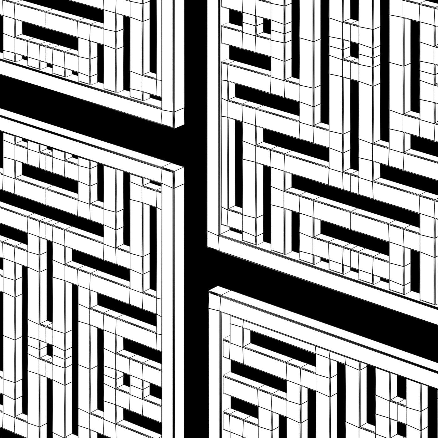 Arabic Islamic pattern decorative gold plaster 3D model | CGTrader