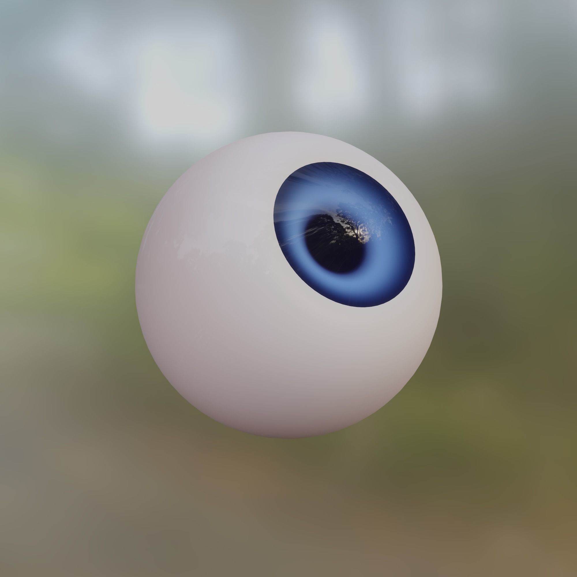 3D model Stylized Eye Model and Gradient Customization VR / AR / low ...