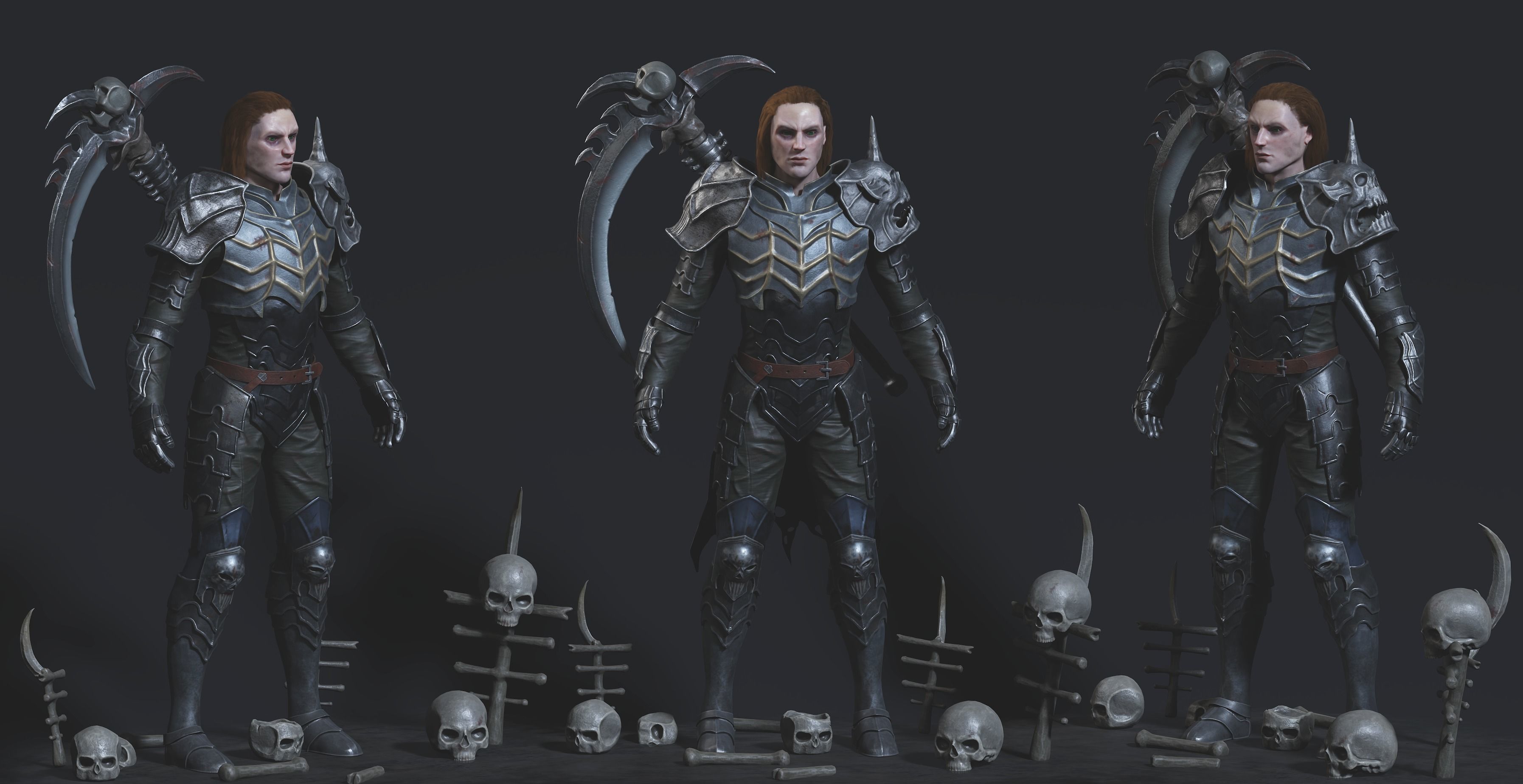 3D model Necromancer Realistic Low Poly Model VR / AR / low-poly | CGTrader