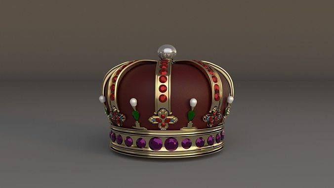 3D model Crown VR / AR / low-poly | CGTrader