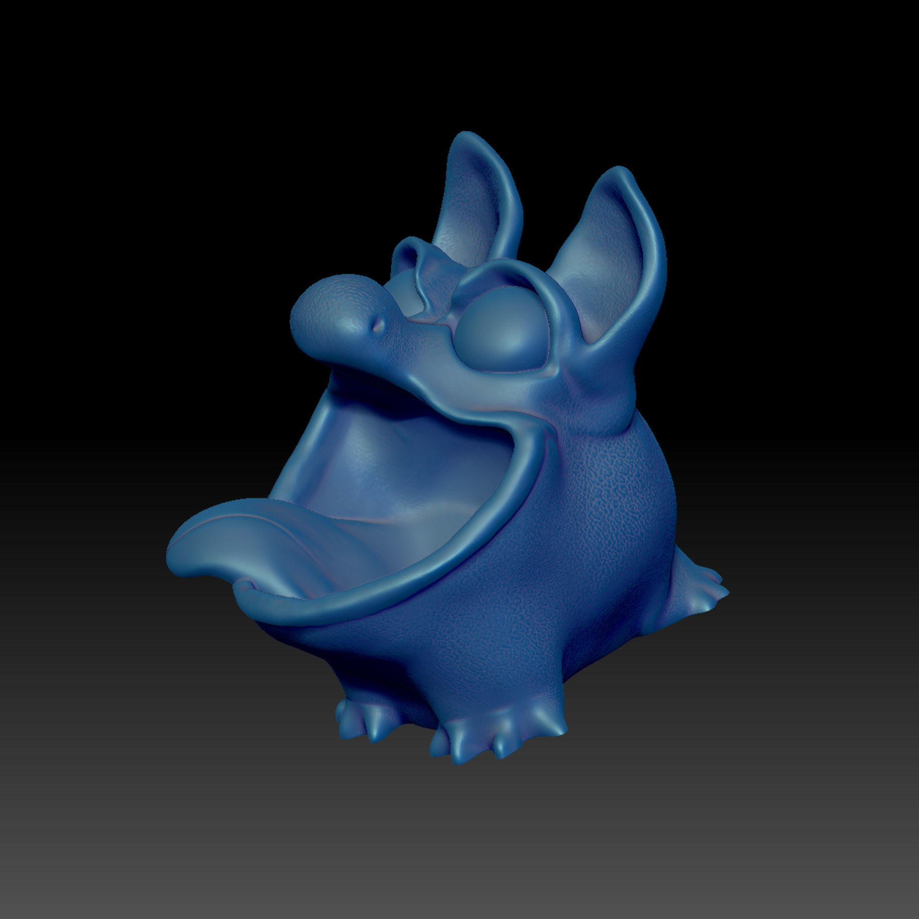 Bluffy with Tongue Playful Friendly STL STL Model High-Polygon 3D model ...