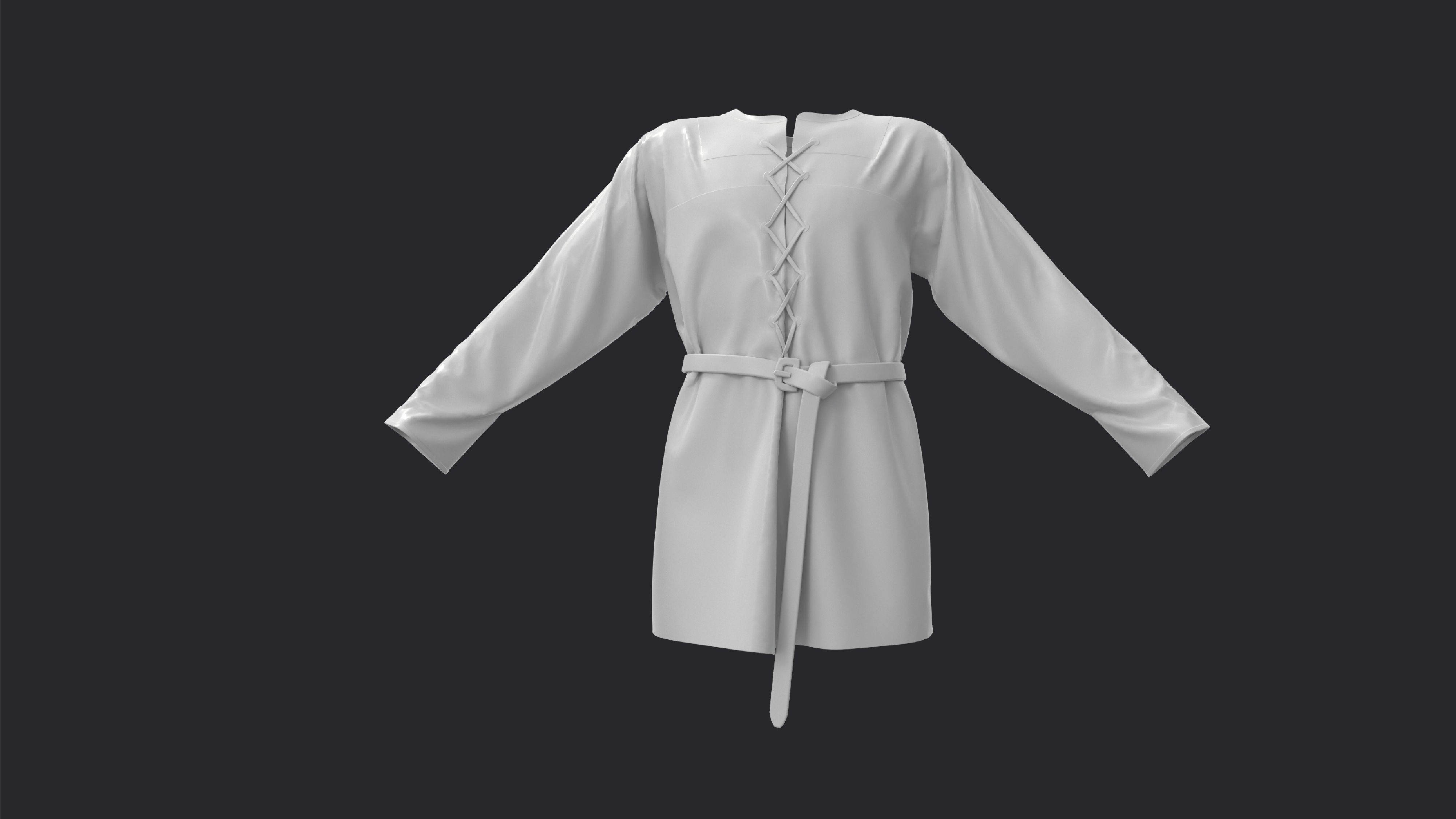 3d viking tunic medieval clothes 3D model | CGTrader