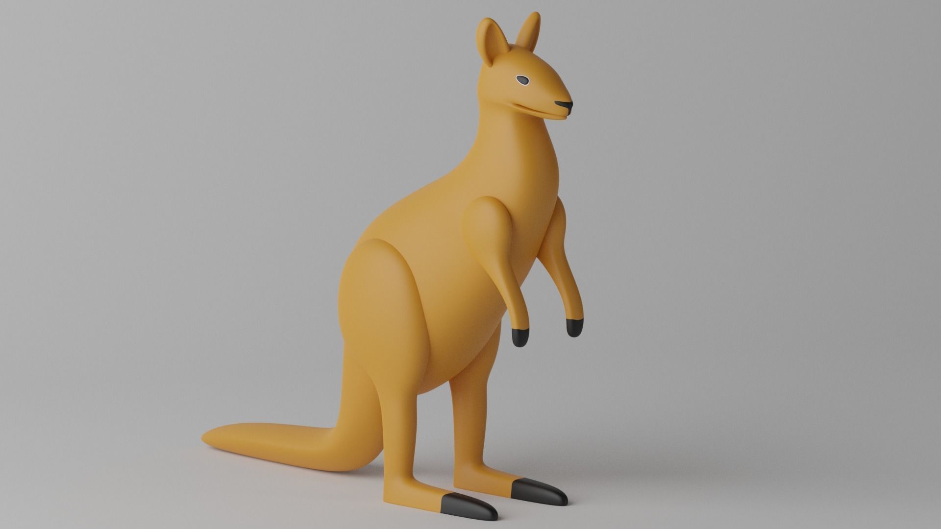 Cartoon Cute Kangaroo 1 3D model | CGTrader