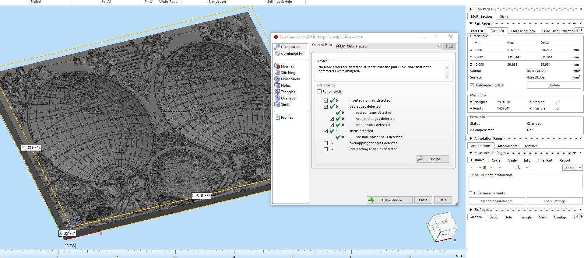 MAPPE MONDE 3D model 3D printable | CGTrader