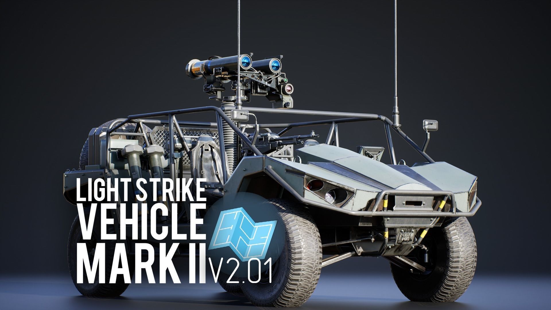 3D model Light Strike Vehicle Mark II v2 Vehicle Blueprint VR / AR ...