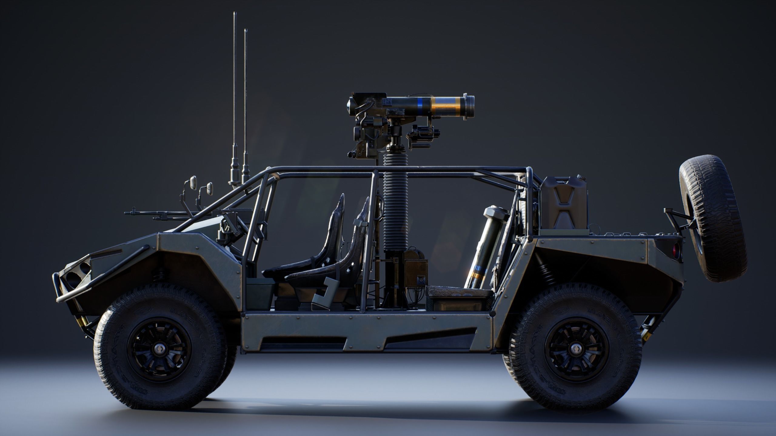3D model Light Strike Vehicle Mark II v2 Vehicle Blueprint VR / AR ...