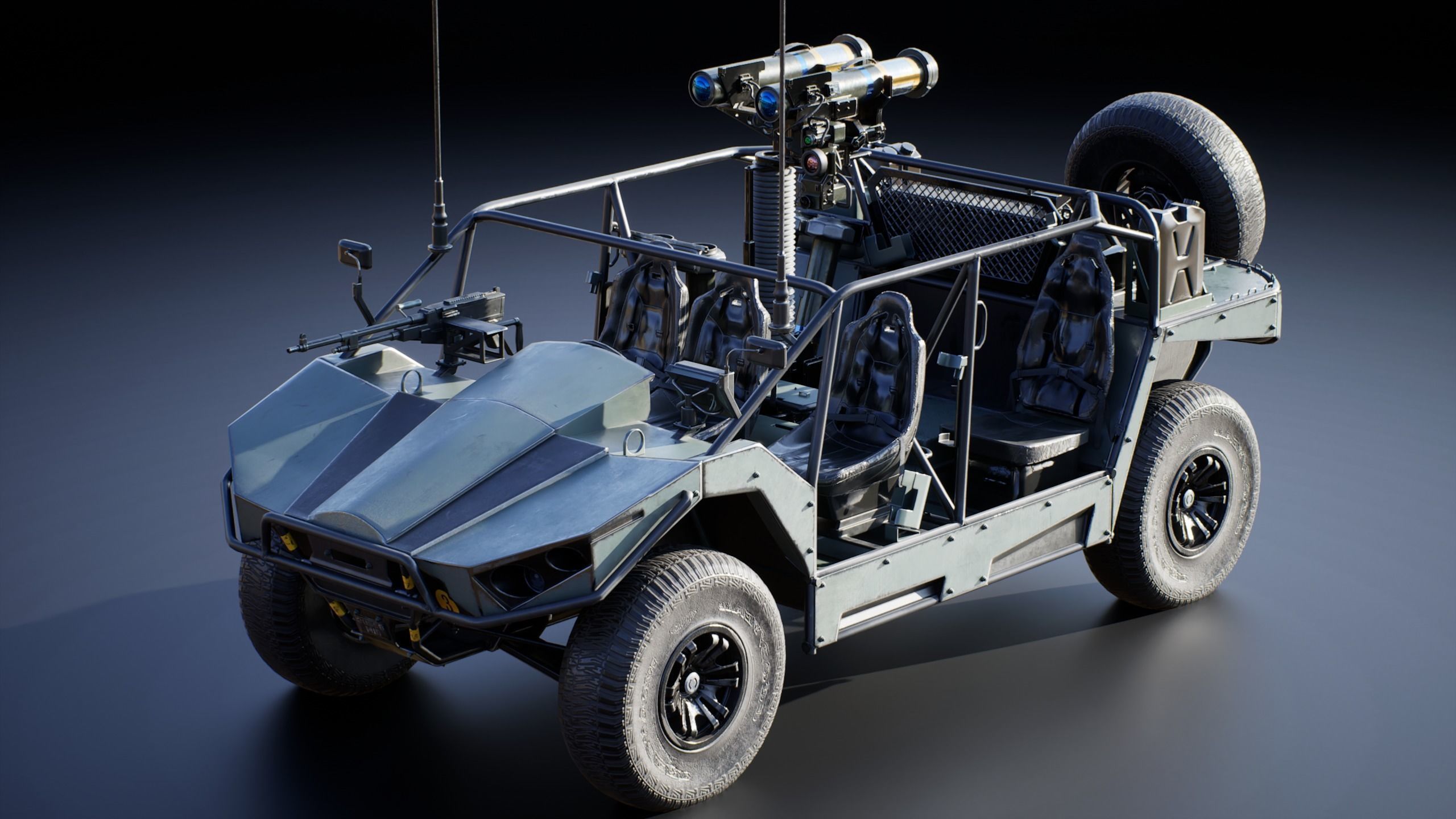 3D model Light Strike Vehicle Mark II v2 Vehicle Blueprint VR / AR ...
