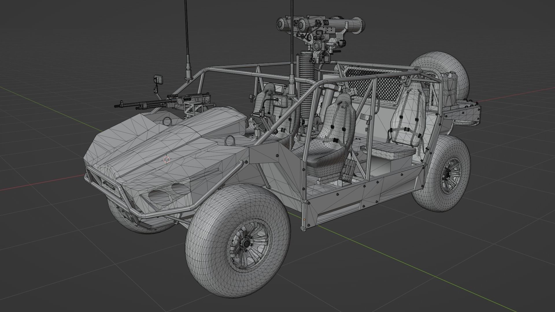 3D model Light Strike Vehicle Mark II v2 Vehicle Blueprint VR / AR ...