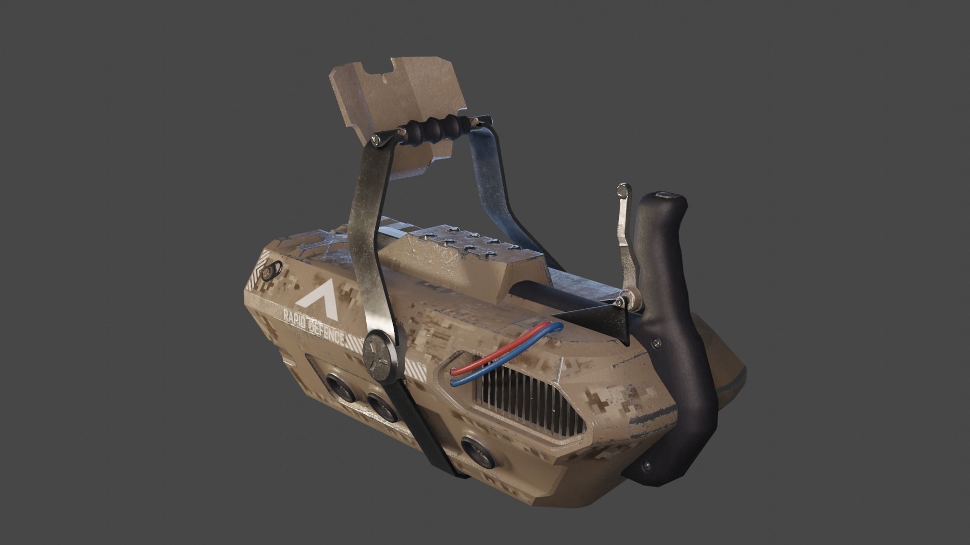 3D model Launcher weapons VR / AR / low-poly | CGTrader