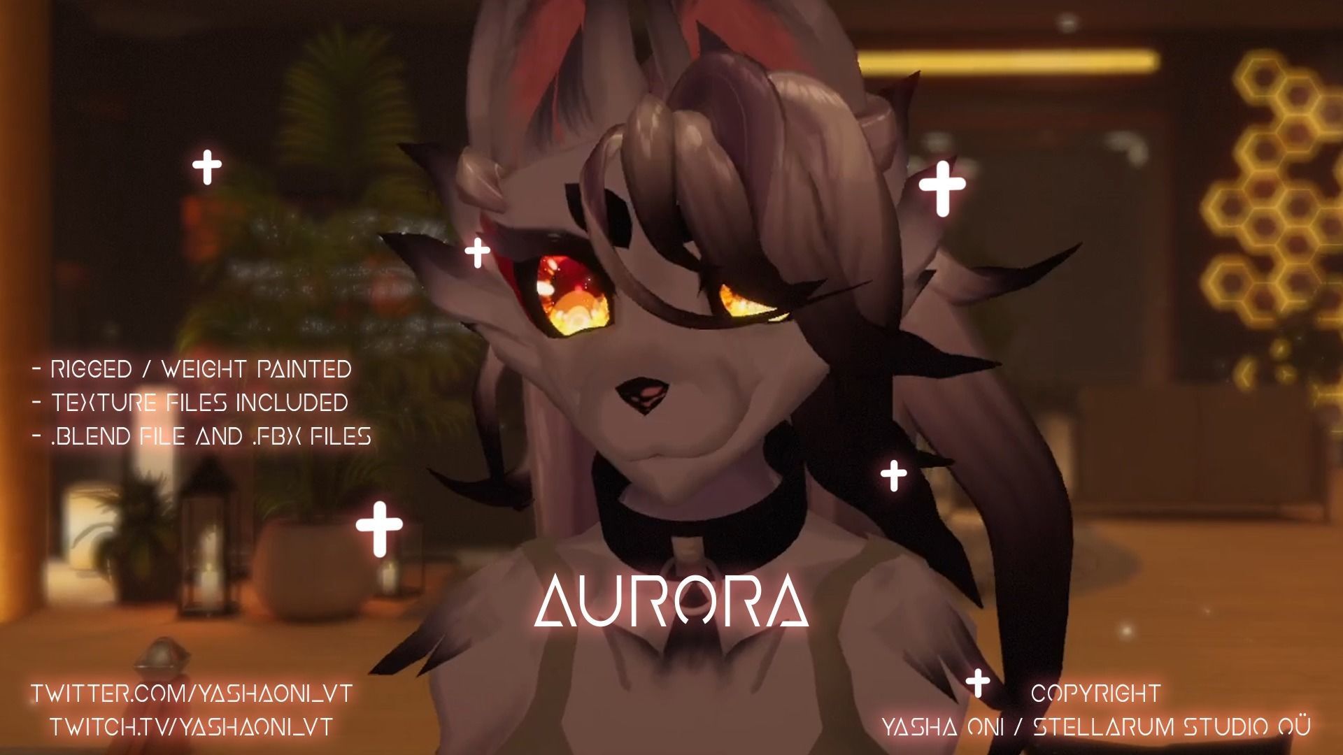 3D model Aurora VRChat READY VTuber avatar VR / AR / low-poly | CGTrader