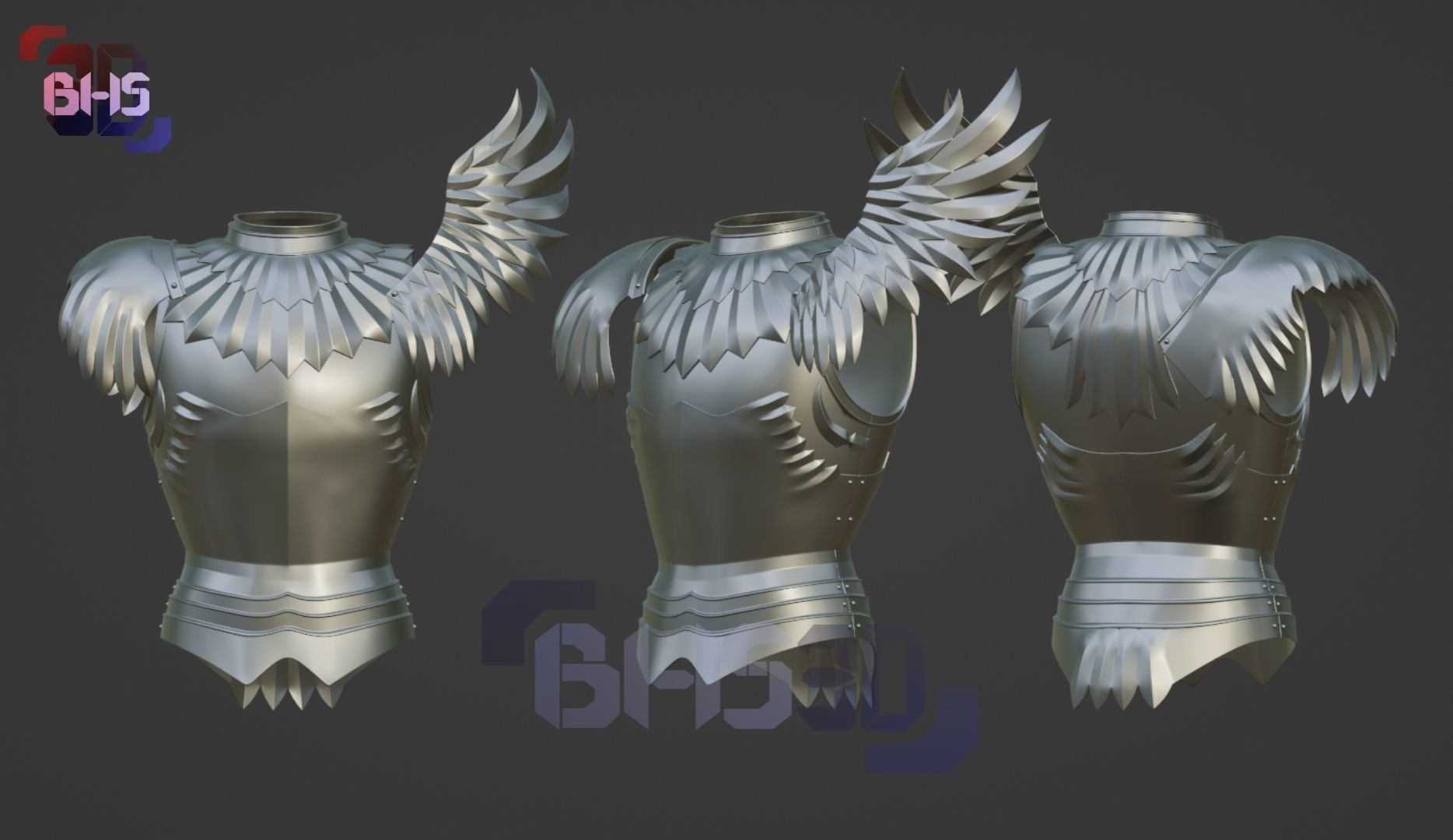 Griffith Reincarnation Armor 3D 3D model 3D printable | CGTrader