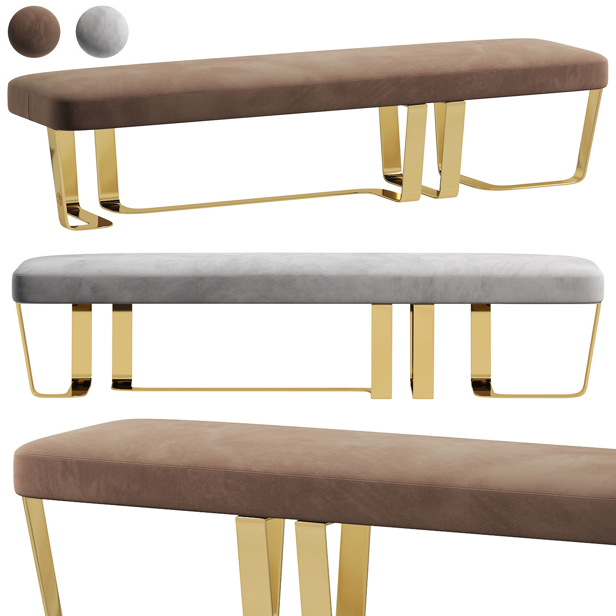 CHARISMA Bench By Giorgiocollection 3D model | CGTrader