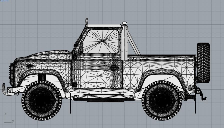 Defender Cab 3D model | CGTrader