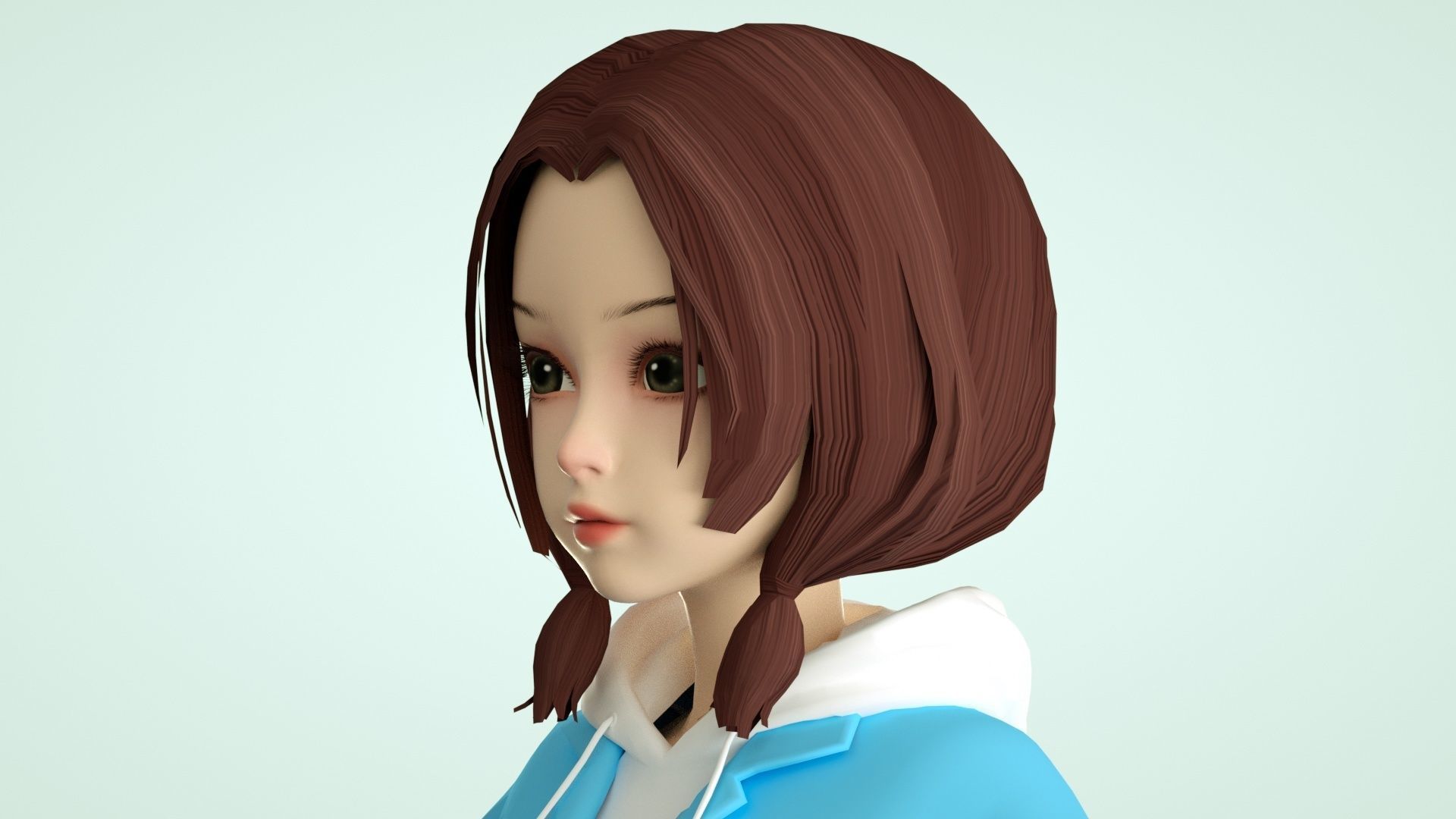 Cartoon Girl Child Goddess Beautiful Girl IP c4d 3D model | CGTrader