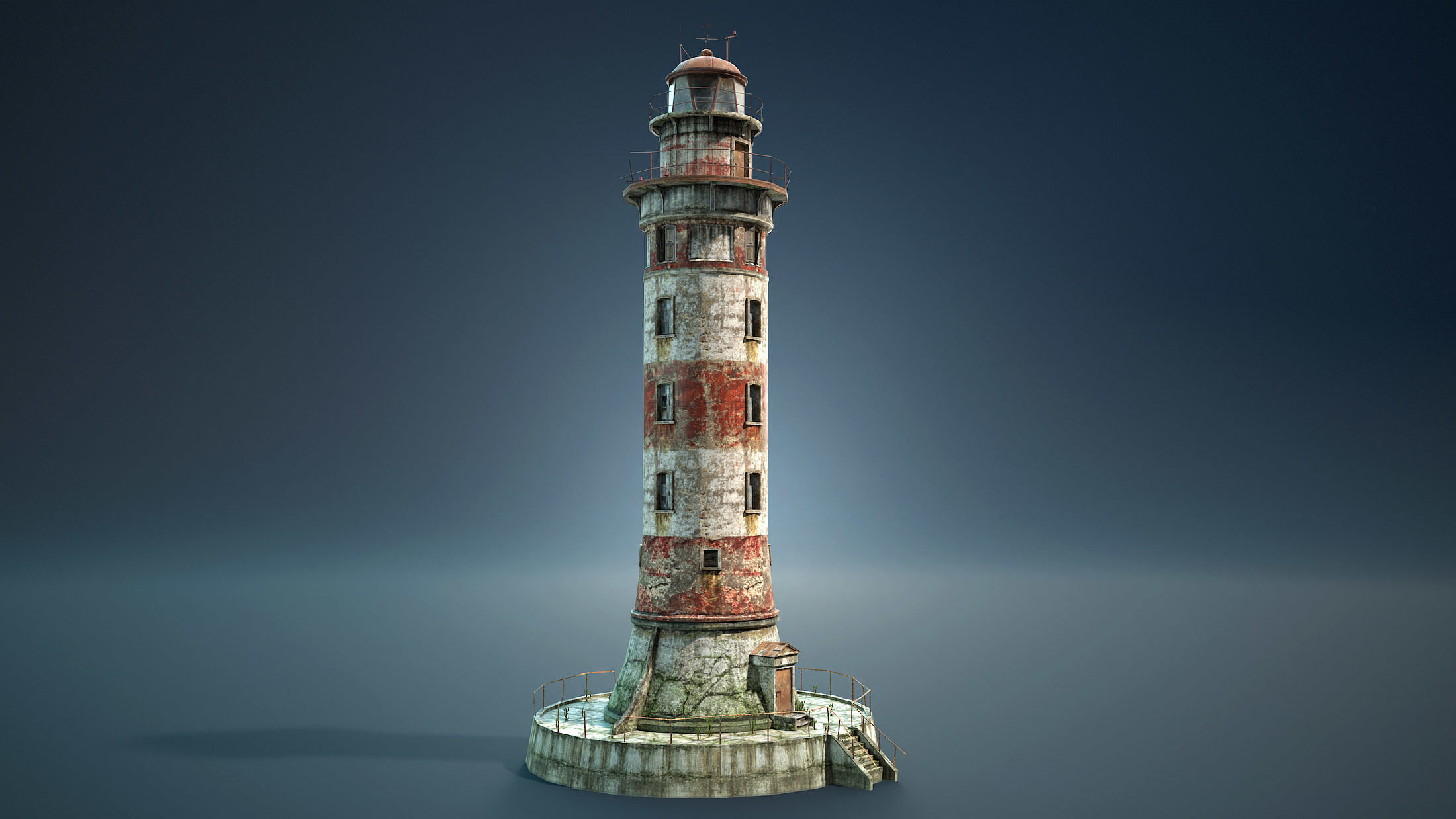 3D model Abandoned Lighthouse Game Ready VR / AR / low-poly | CGTrader