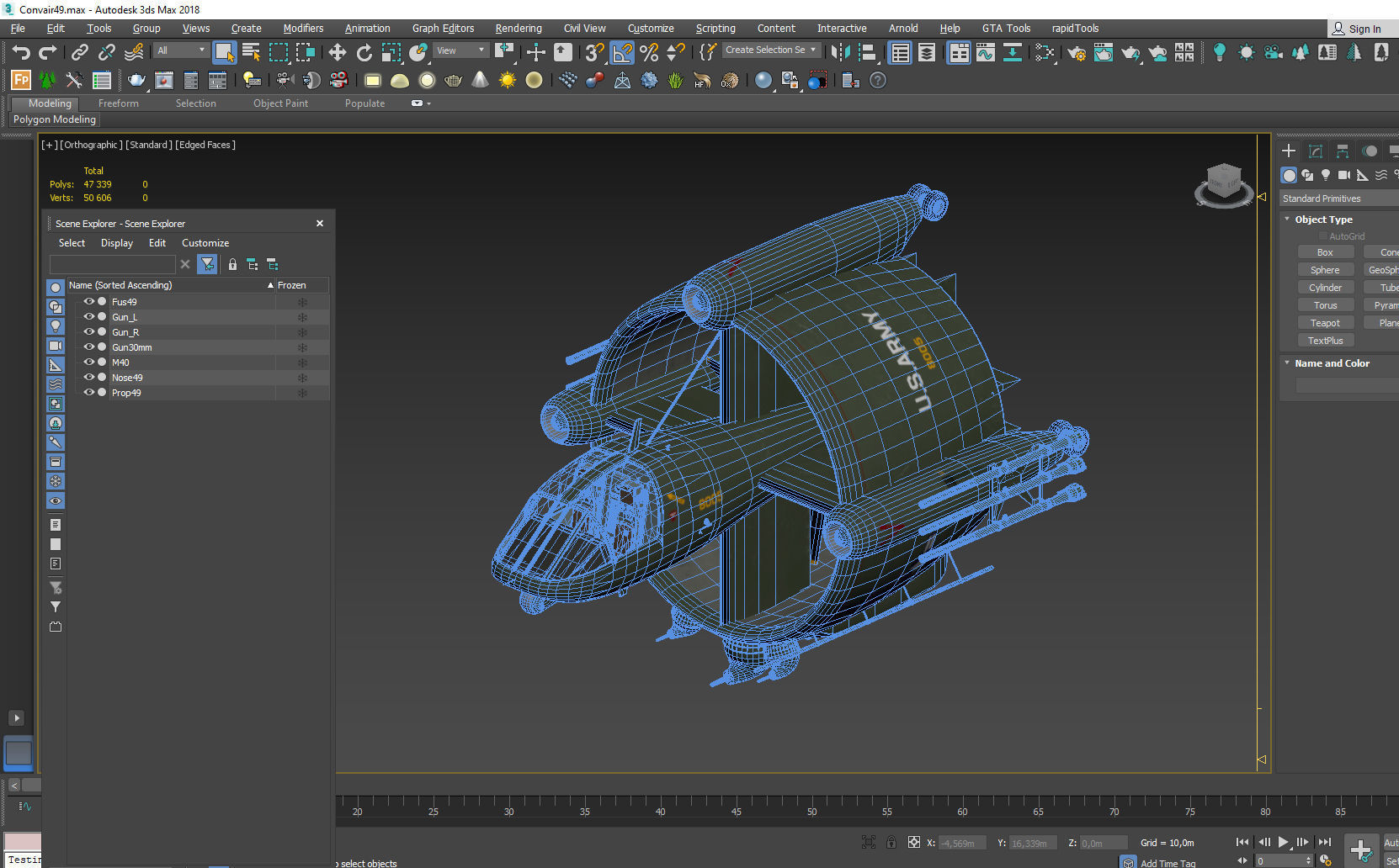 Convair model 49 3D model | CGTrader