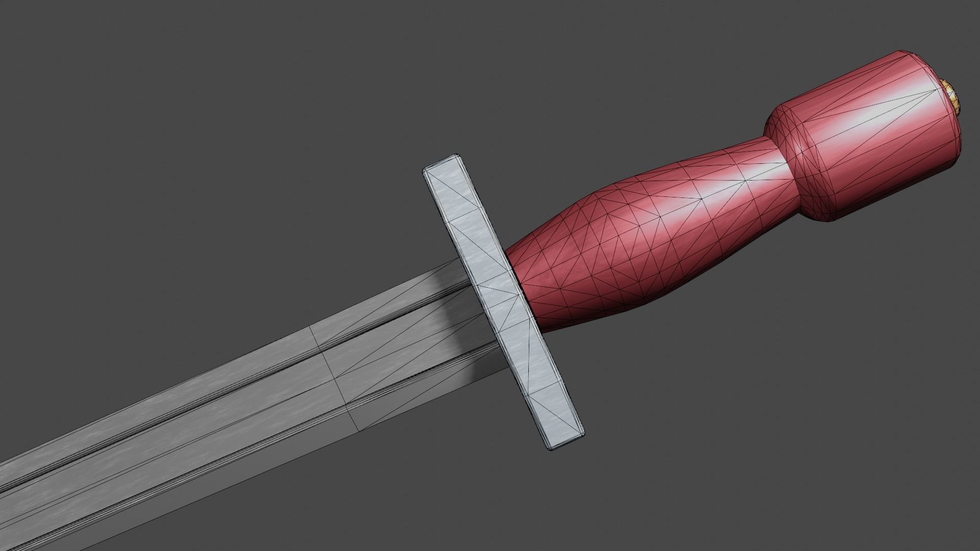 3D model Langsax sword with Xyphos handle VR / AR / low-poly | CGTrader