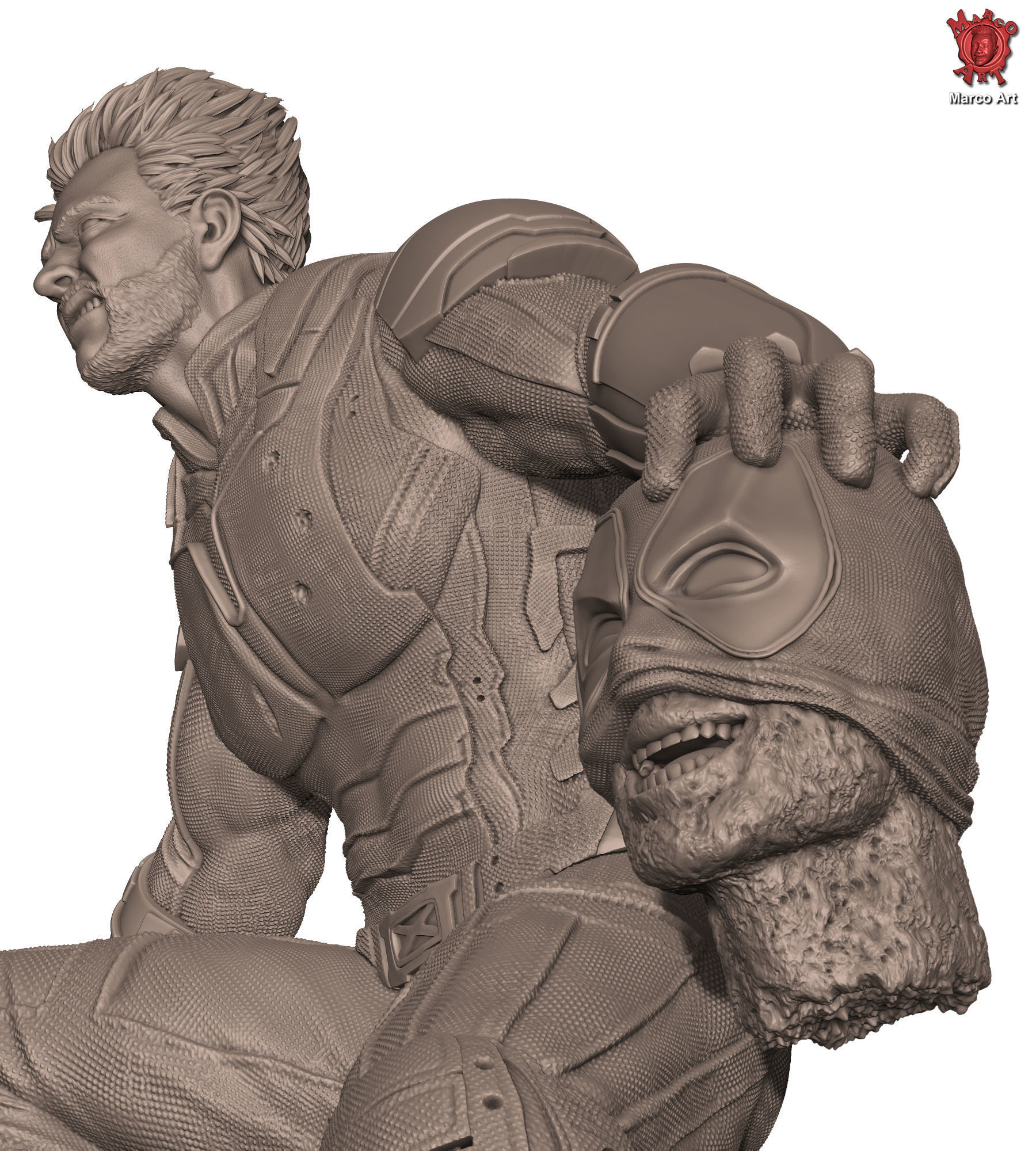 Wolverine 3D stl file 3D model 3D printable | CGTrader