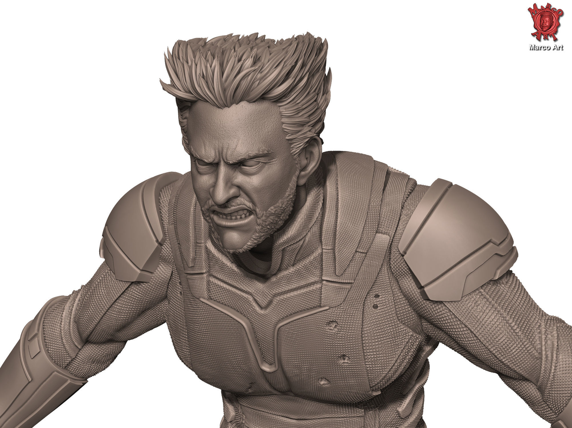 Wolverine 3D stl file 3D model 3D printable | CGTrader