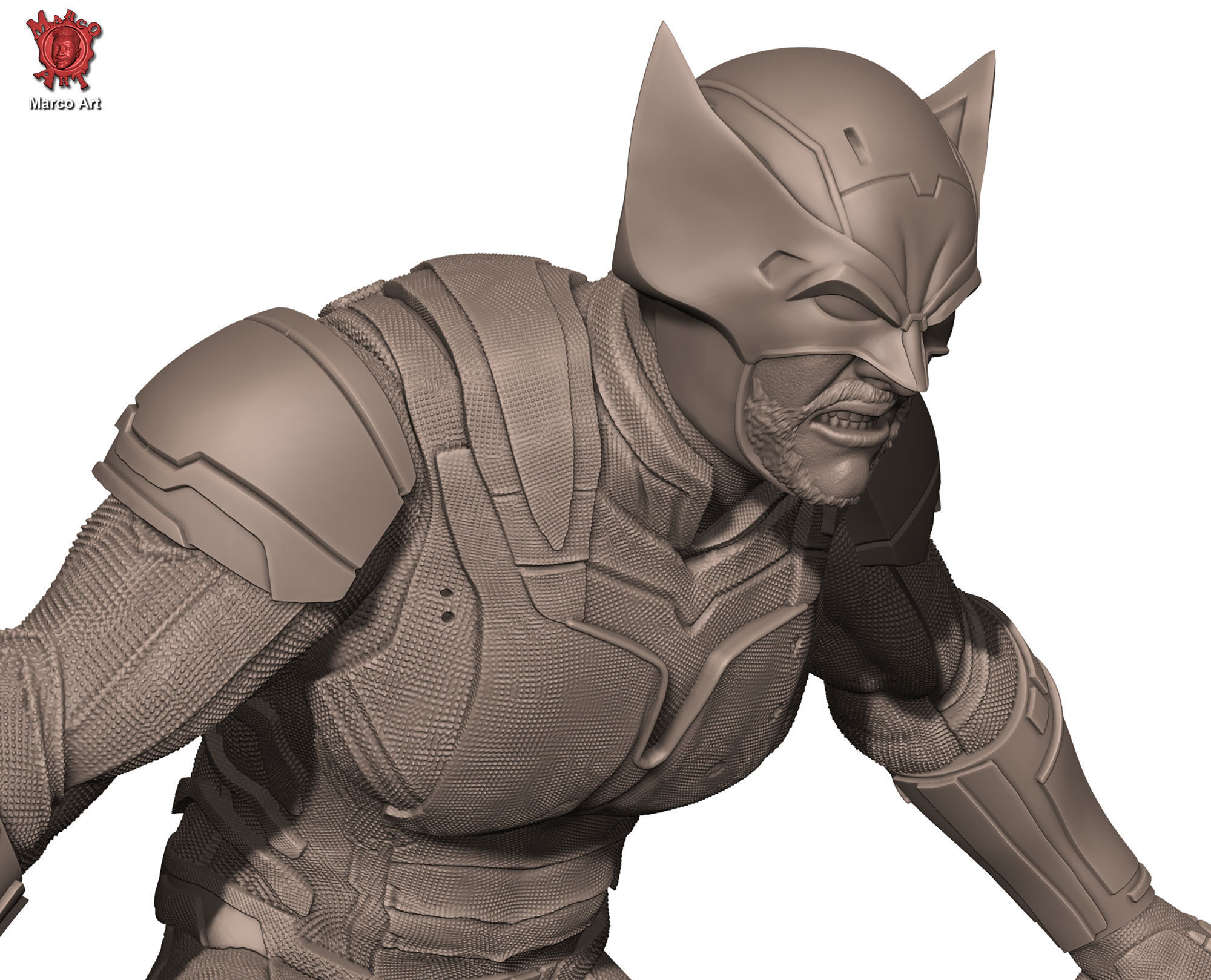 Wolverine 3D stl file 3D model 3D printable | CGTrader