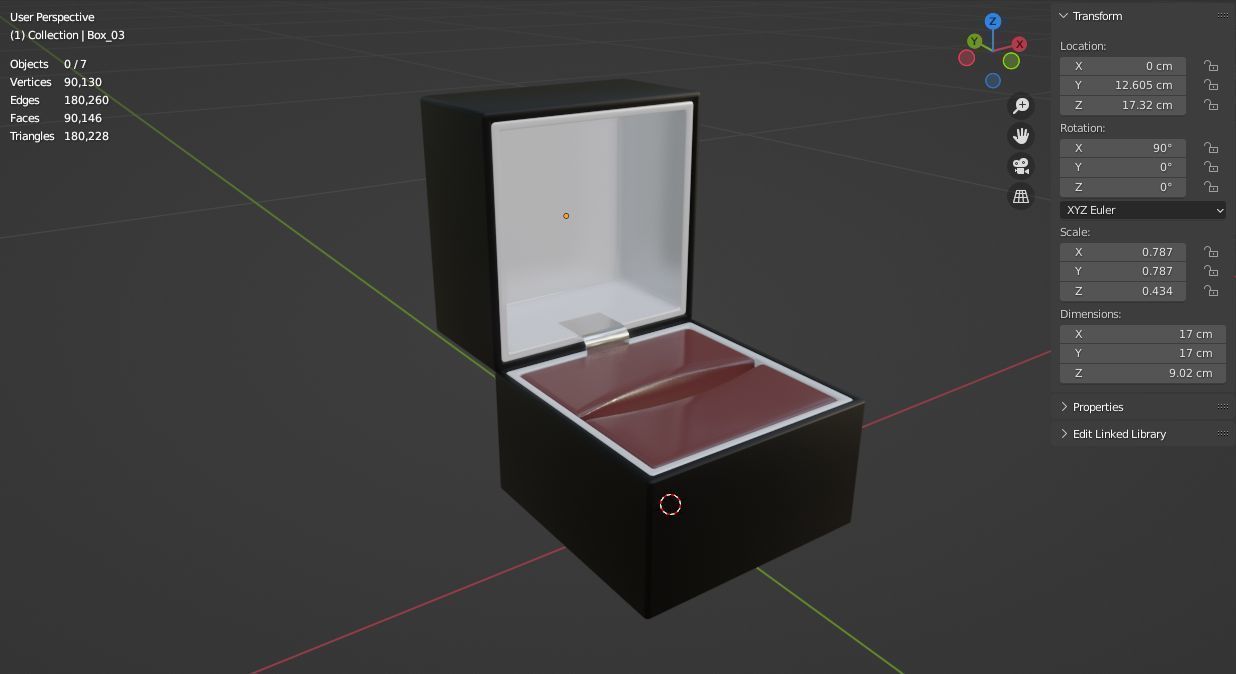 Ring box 3D model 3D model | CGTrader