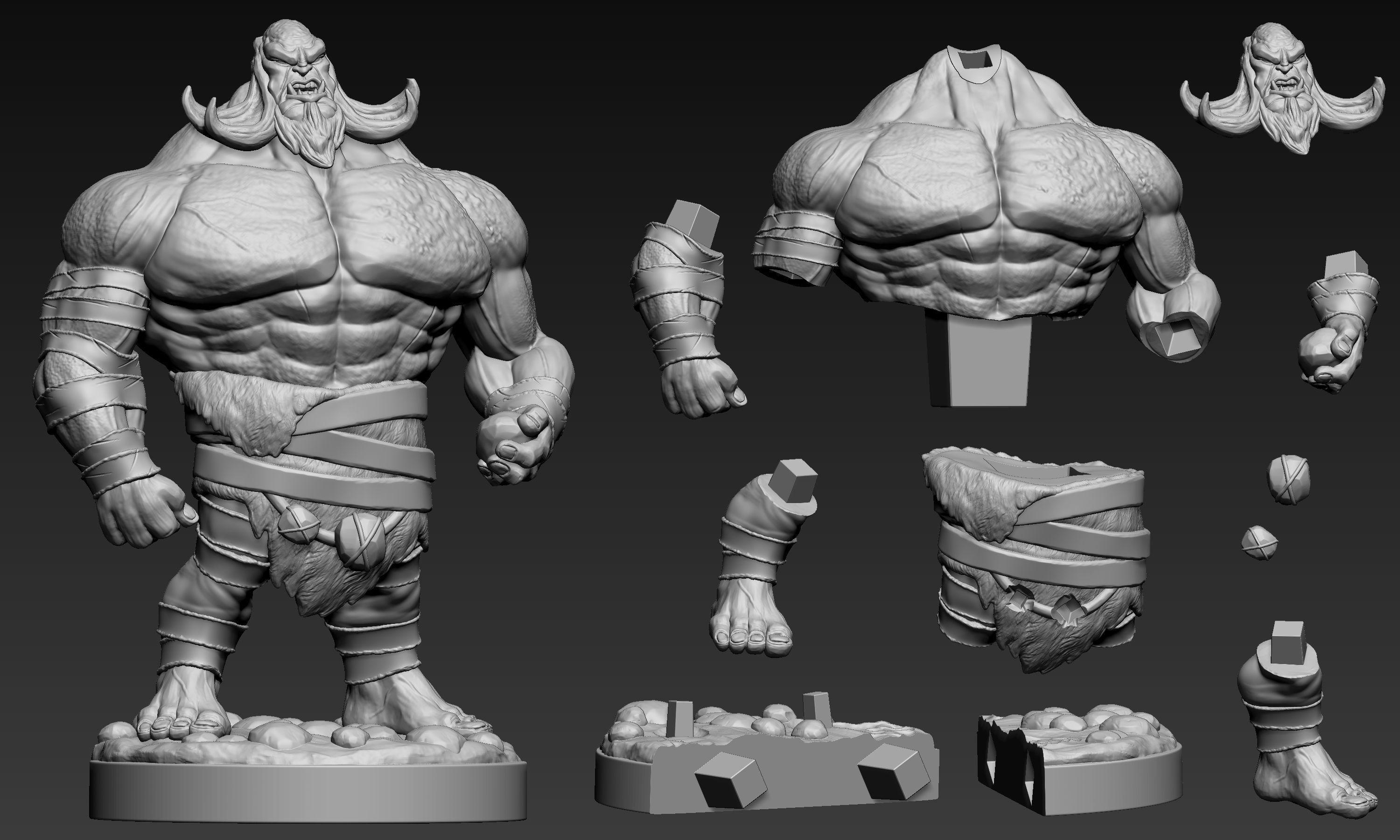 God orc 3D model 3D printable | CGTrader