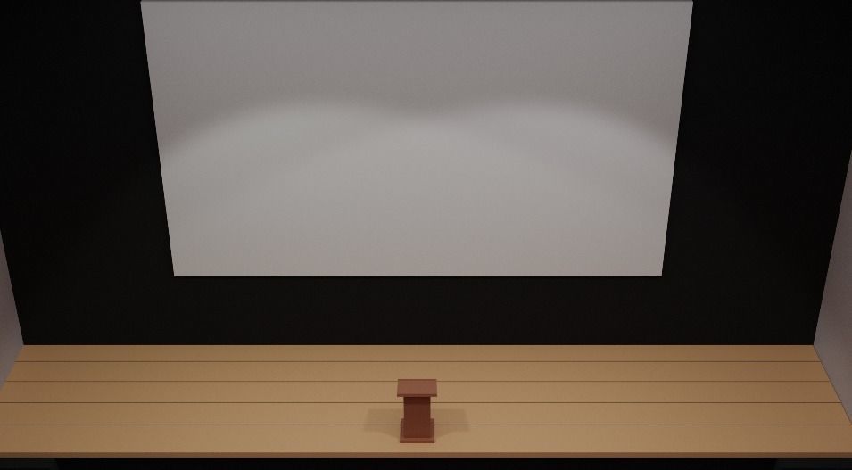 3D model Low-Poly Auditorium with Stage VR / AR / low-poly | CGTrader