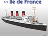 SS ILE DE FRANCE French ocean liner 1927 print ready model 3D model 3D ...
