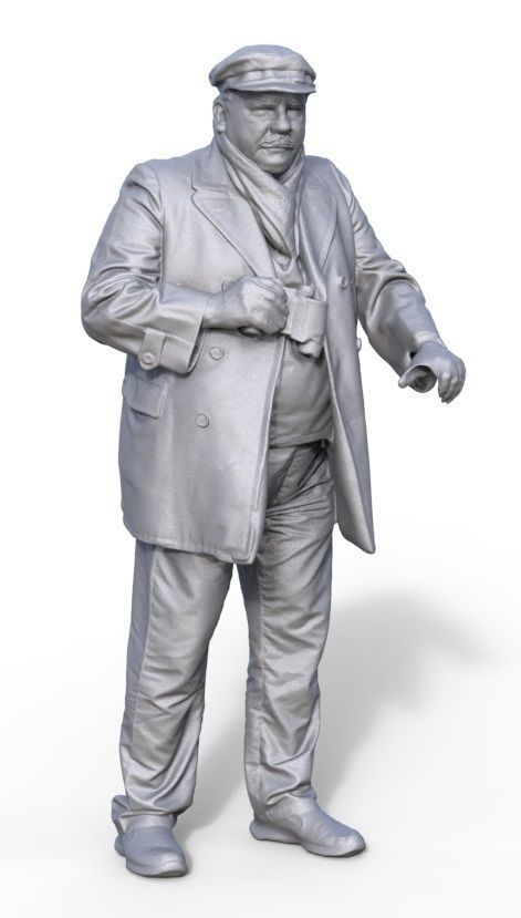 Figure Uwe for fishing boat ship model Typ E 3D model 3D printable ...