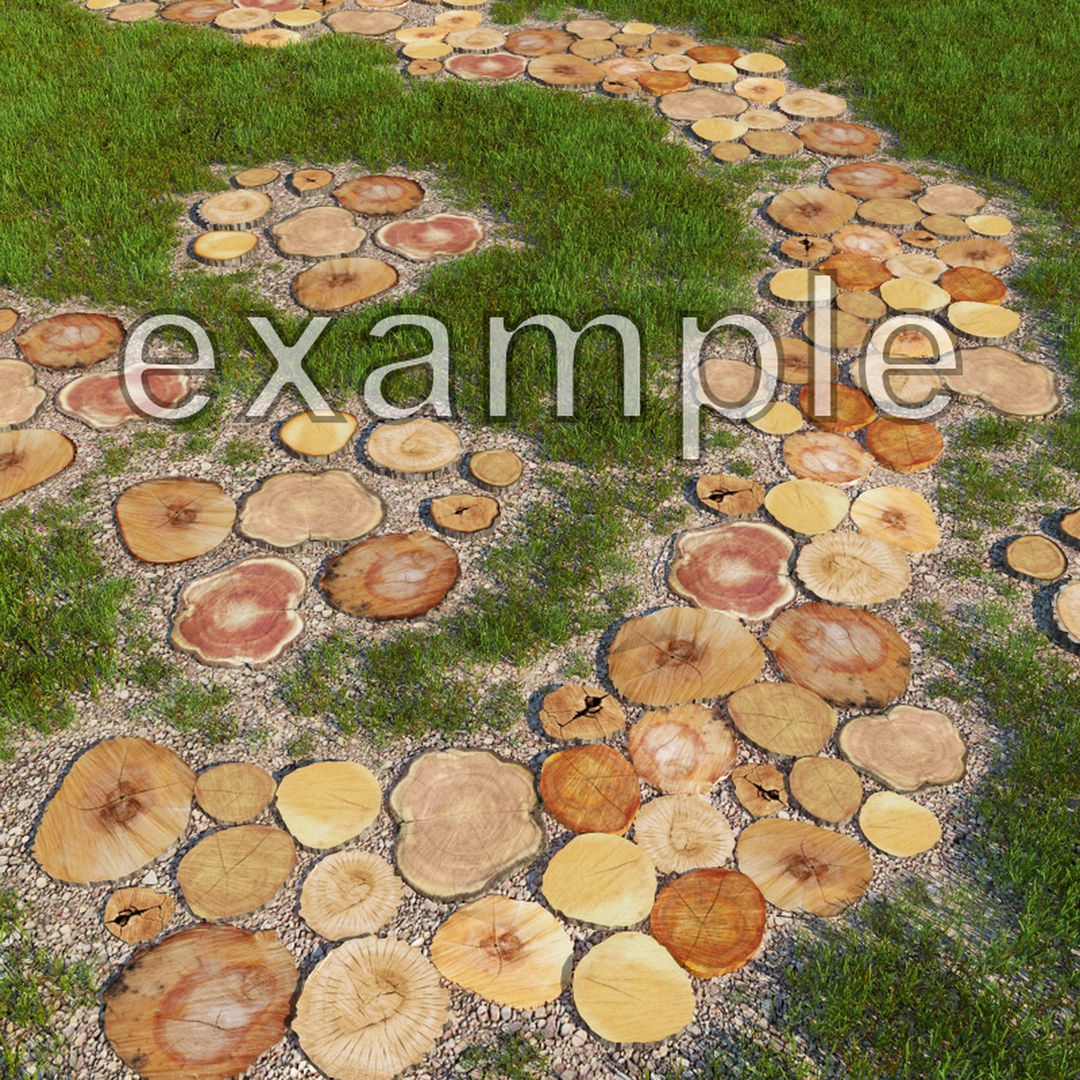 Rocks and sand vs Wood Log Slices 3D Model Collection | CGTrader