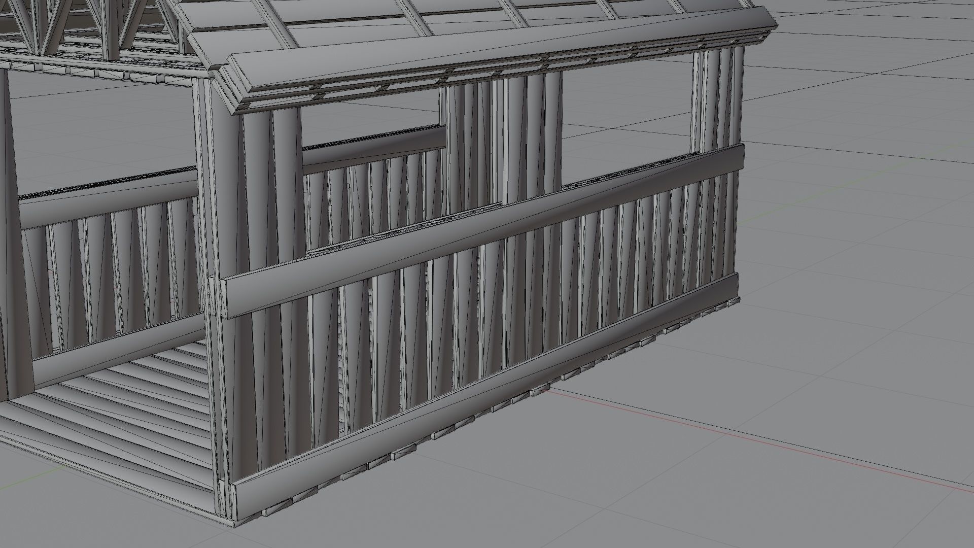 3D model Old Wooden Medieval Building Shed 1 VR / AR / low-poly | CGTrader