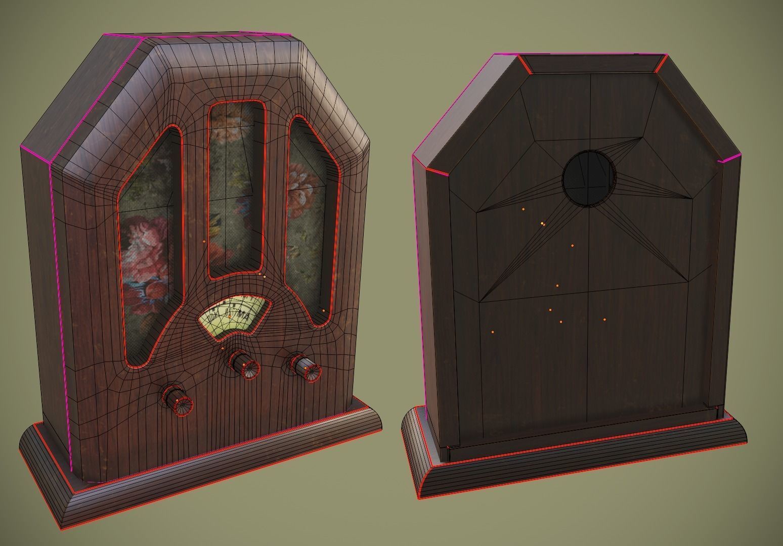 3D model Radio retro vintage VR / AR / low-poly | CGTrader