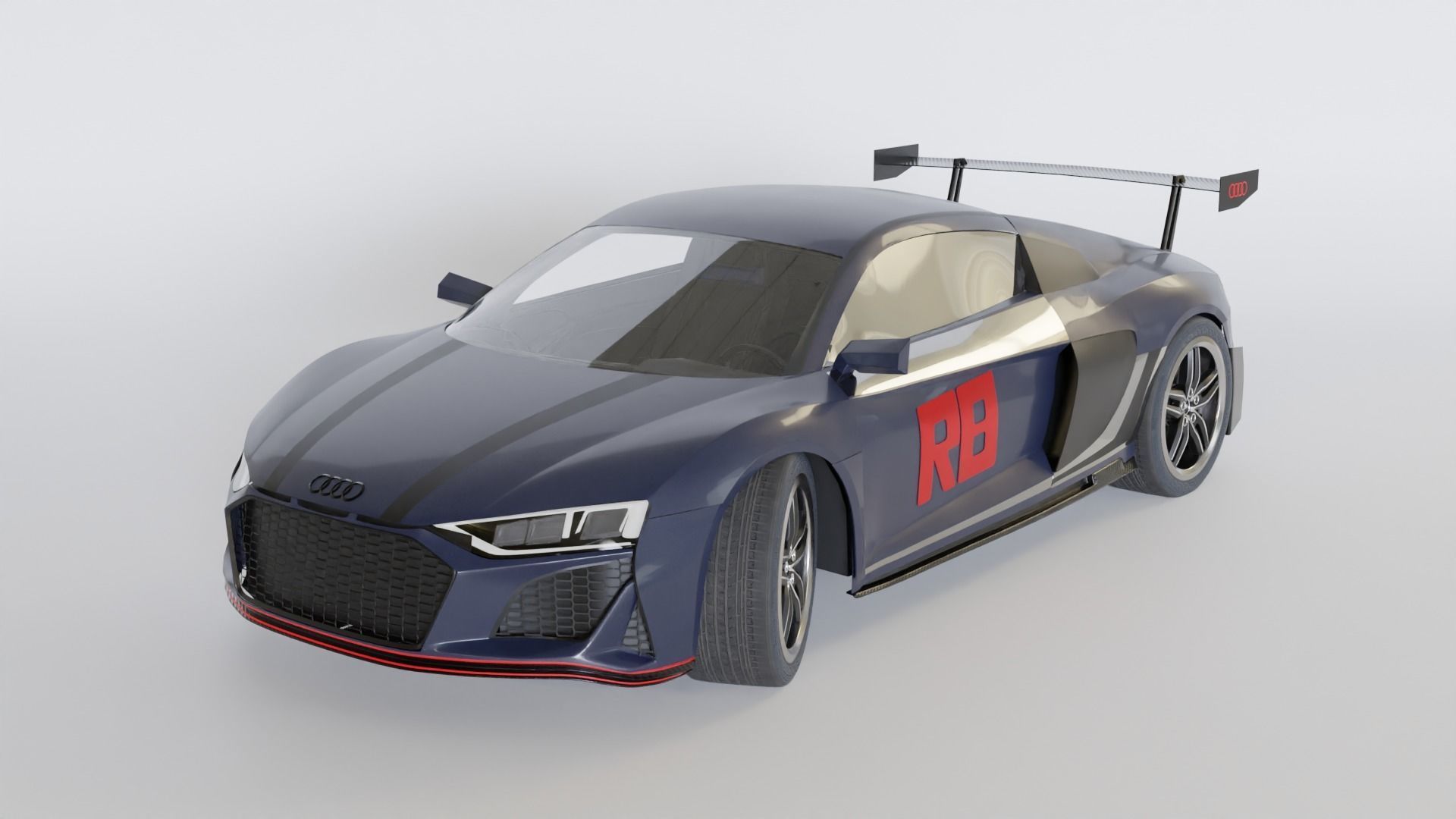 3D model Audi R8 GT VR / AR / low-poly | CGTrader