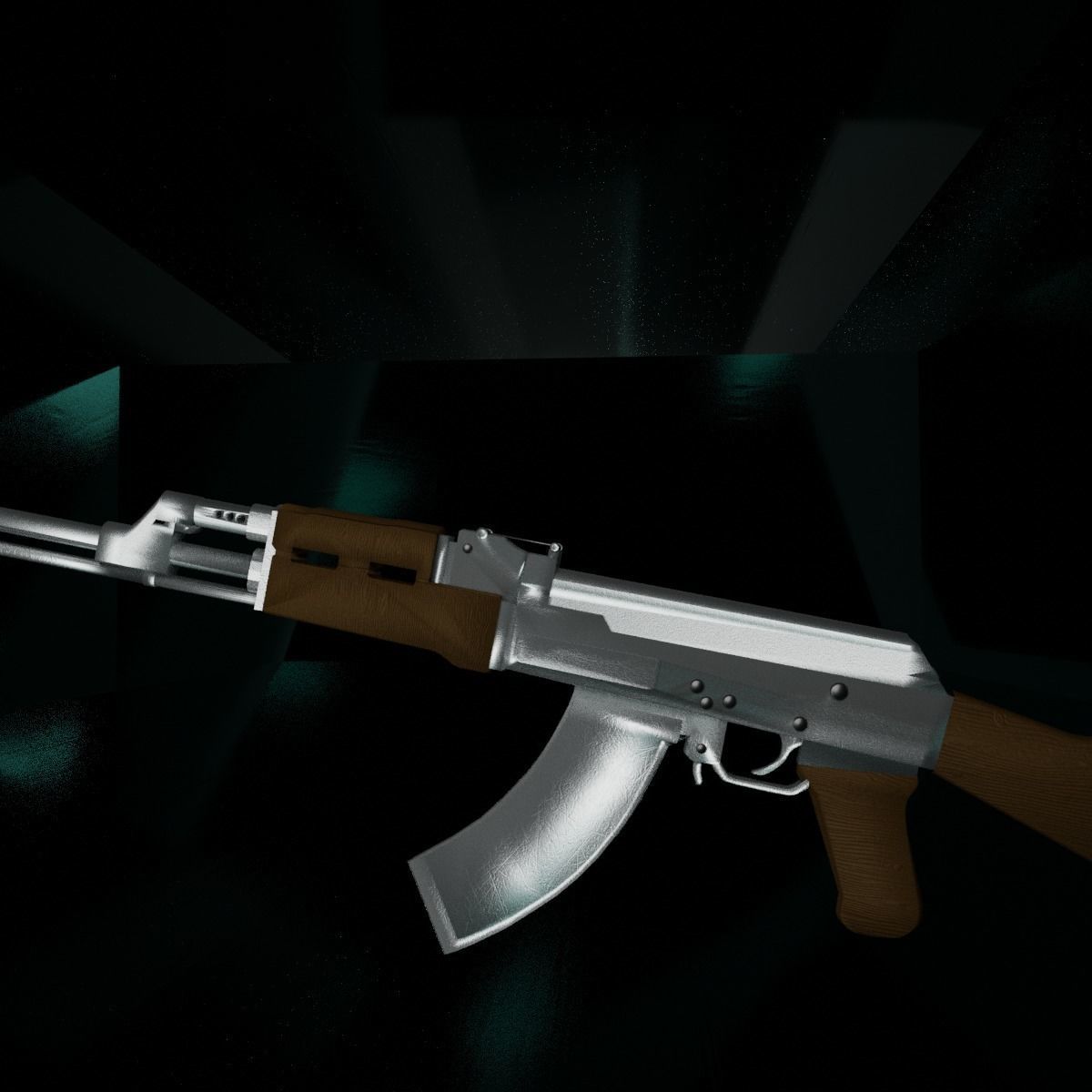 Assault Rifle AK47 Kalashnikov low price 3D model | CGTrader