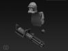 Star Wars Clone Trooper Phase 2 Heavy Gunner Figure Kit 3D model 3D ...