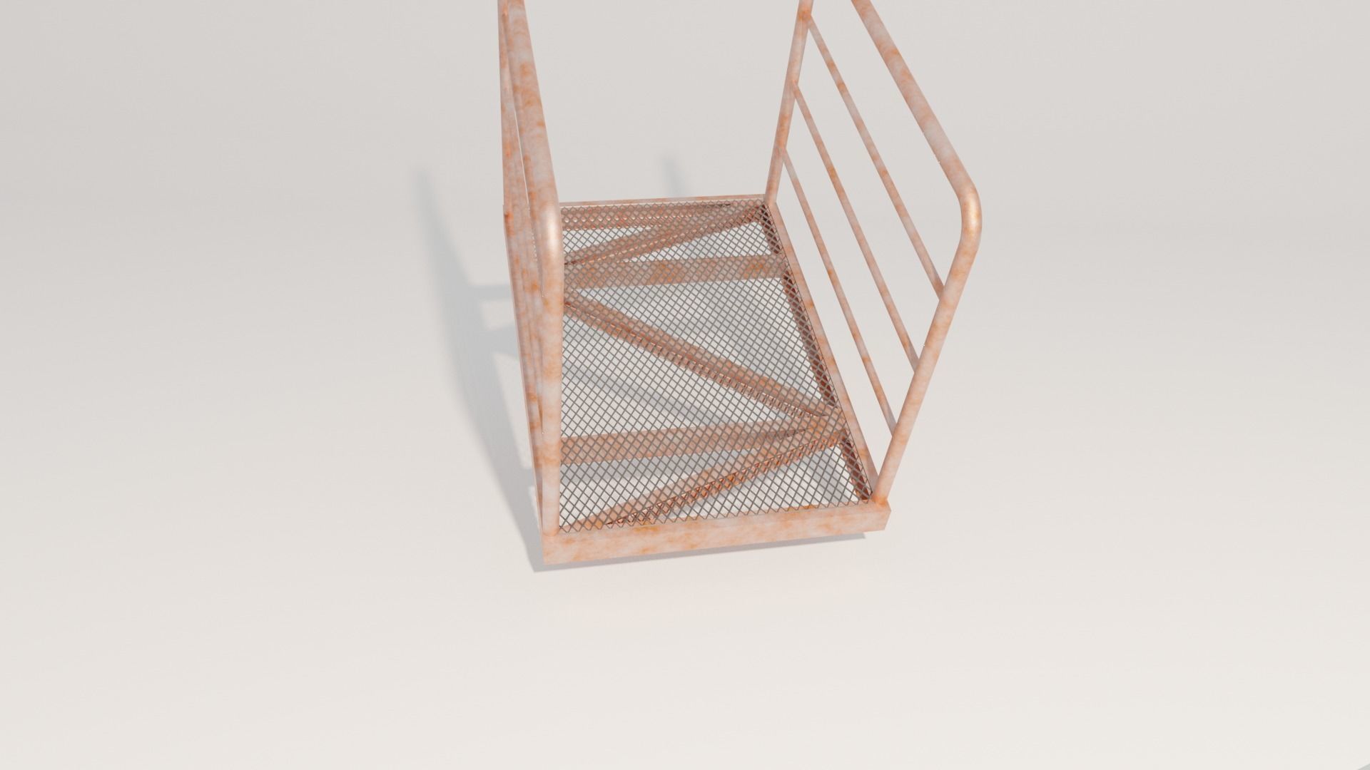 Rusty Old Catwalk segment 3D model | CGTrader