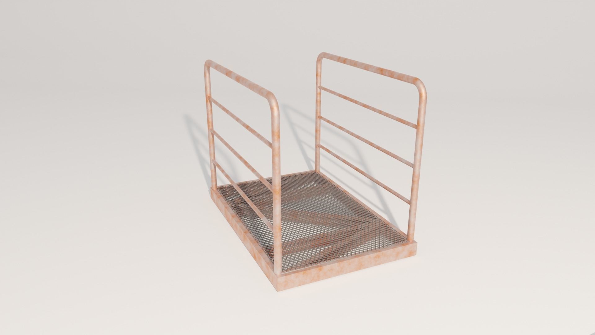 Rusty Old Catwalk segment 3D model | CGTrader