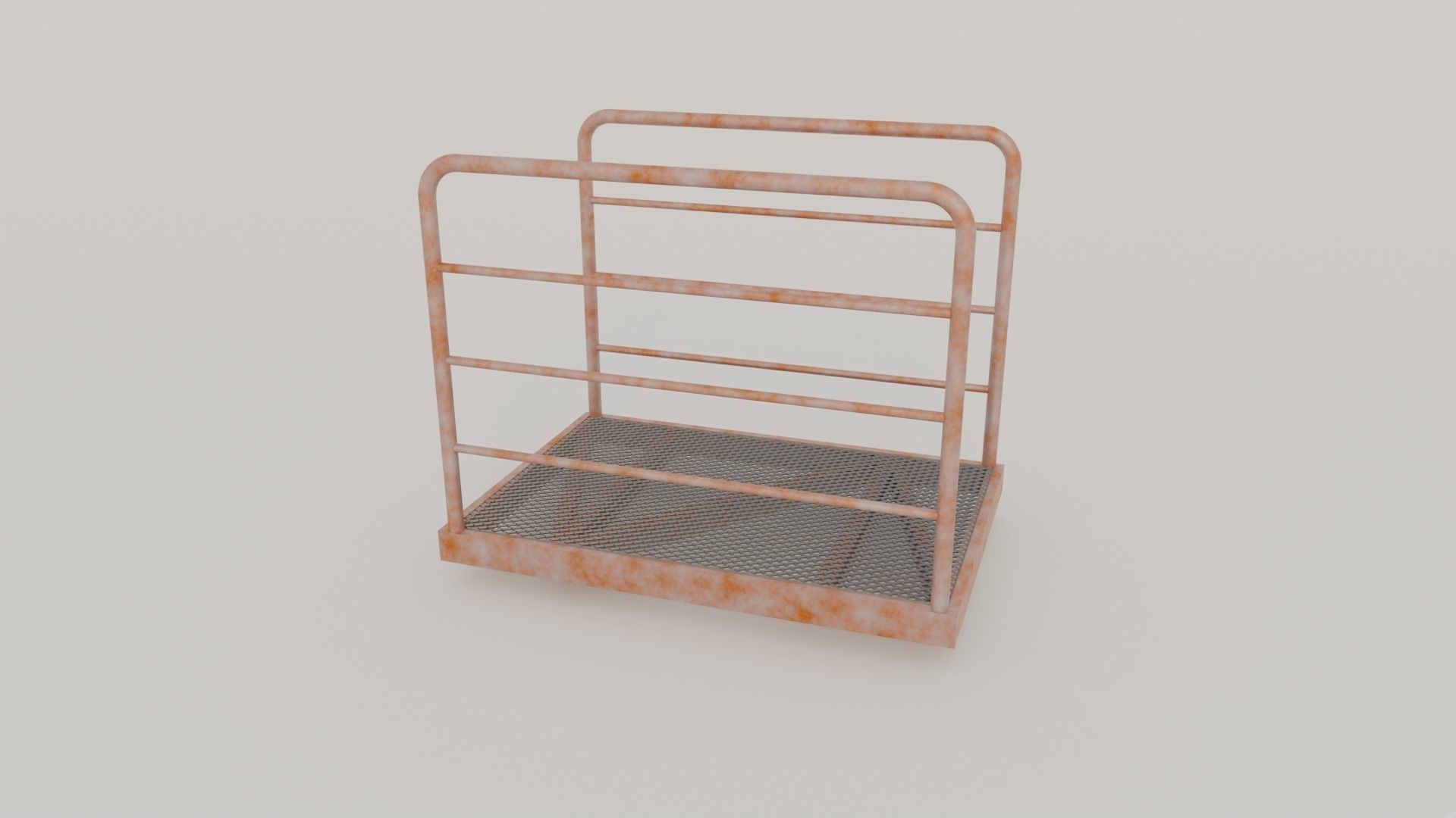 Rusty Old Catwalk segment 3D model | CGTrader
