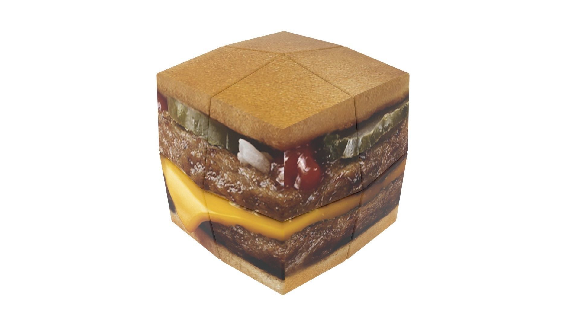 Fast Food Rubiks Cubes Set 3D model | CGTrader