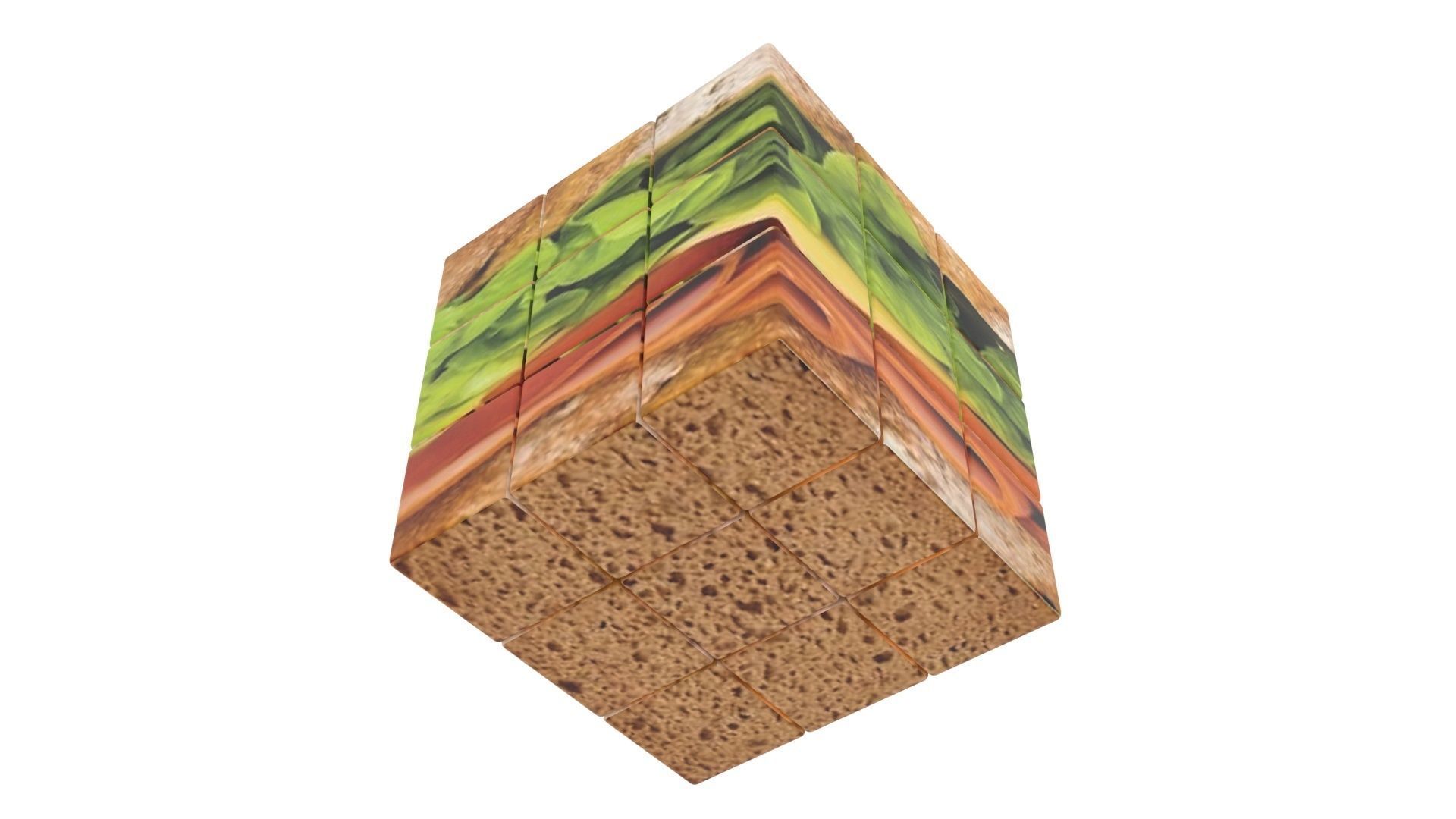 Fast Food Rubiks Cubes Set 3D model | CGTrader