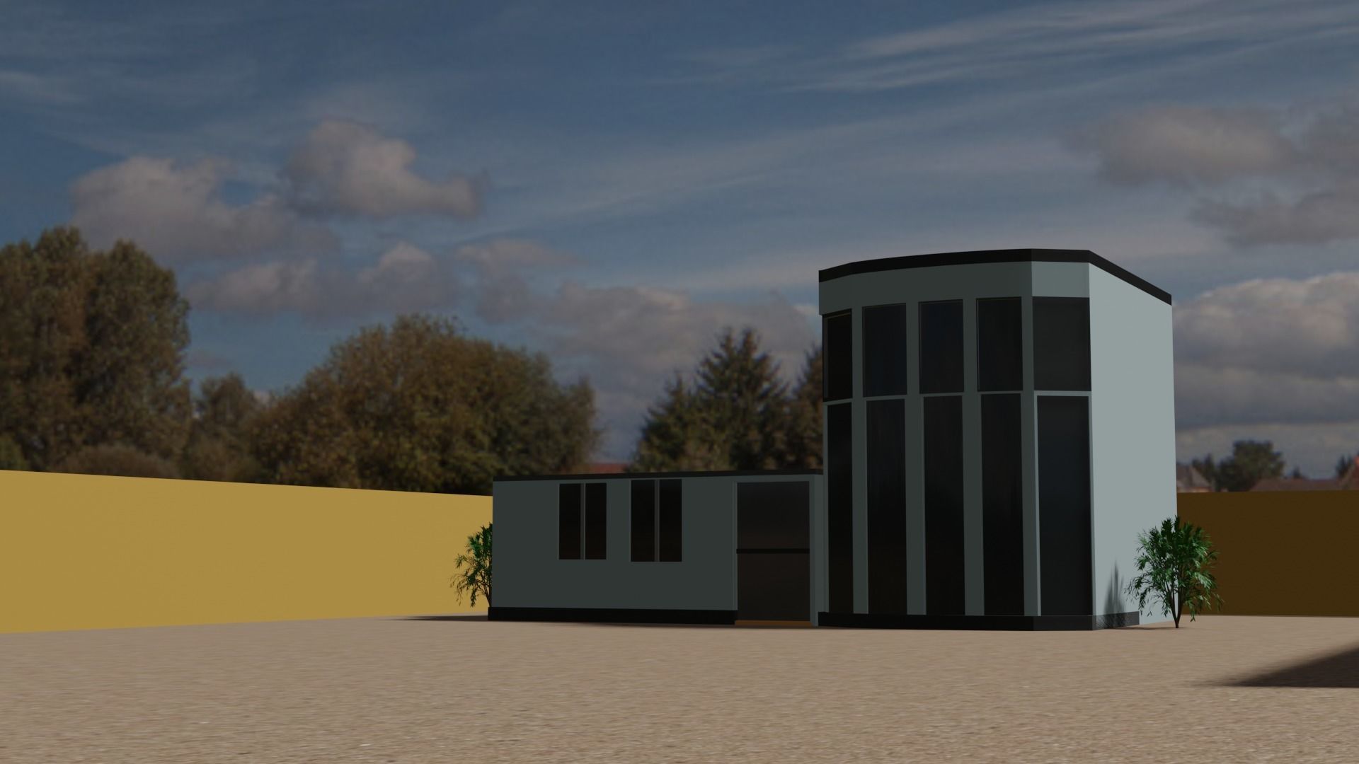 Simple Mansion 3D model | CGTrader