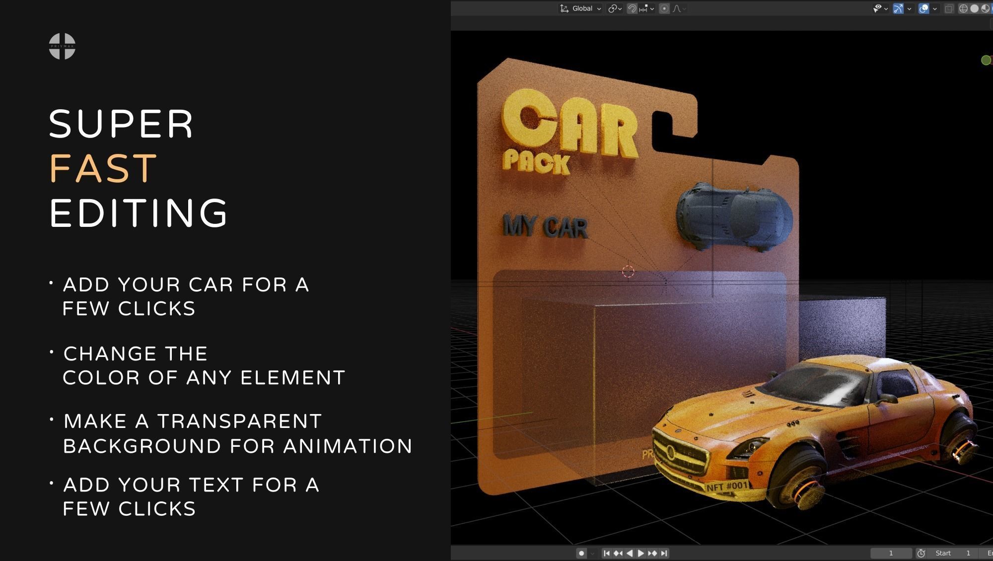 Toy car pack Blender animated template 3D model animated | CGTrader