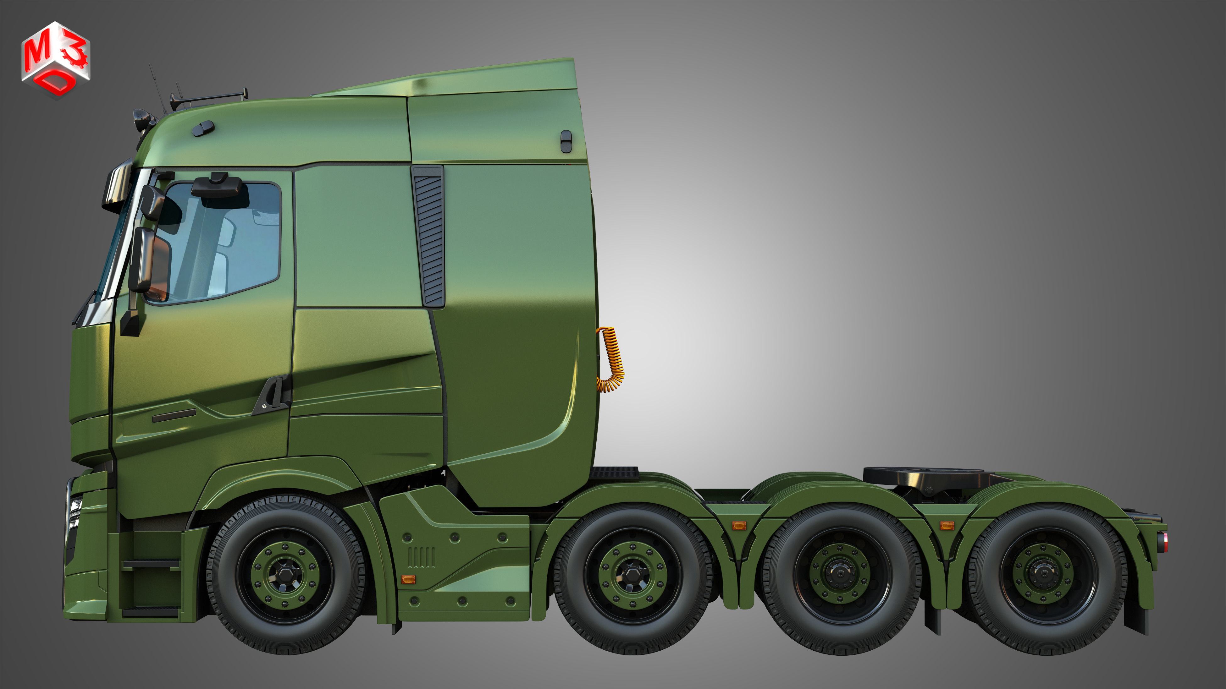 T520 - 8X4 Heavy Haulage Truck 3D model | CGTrader