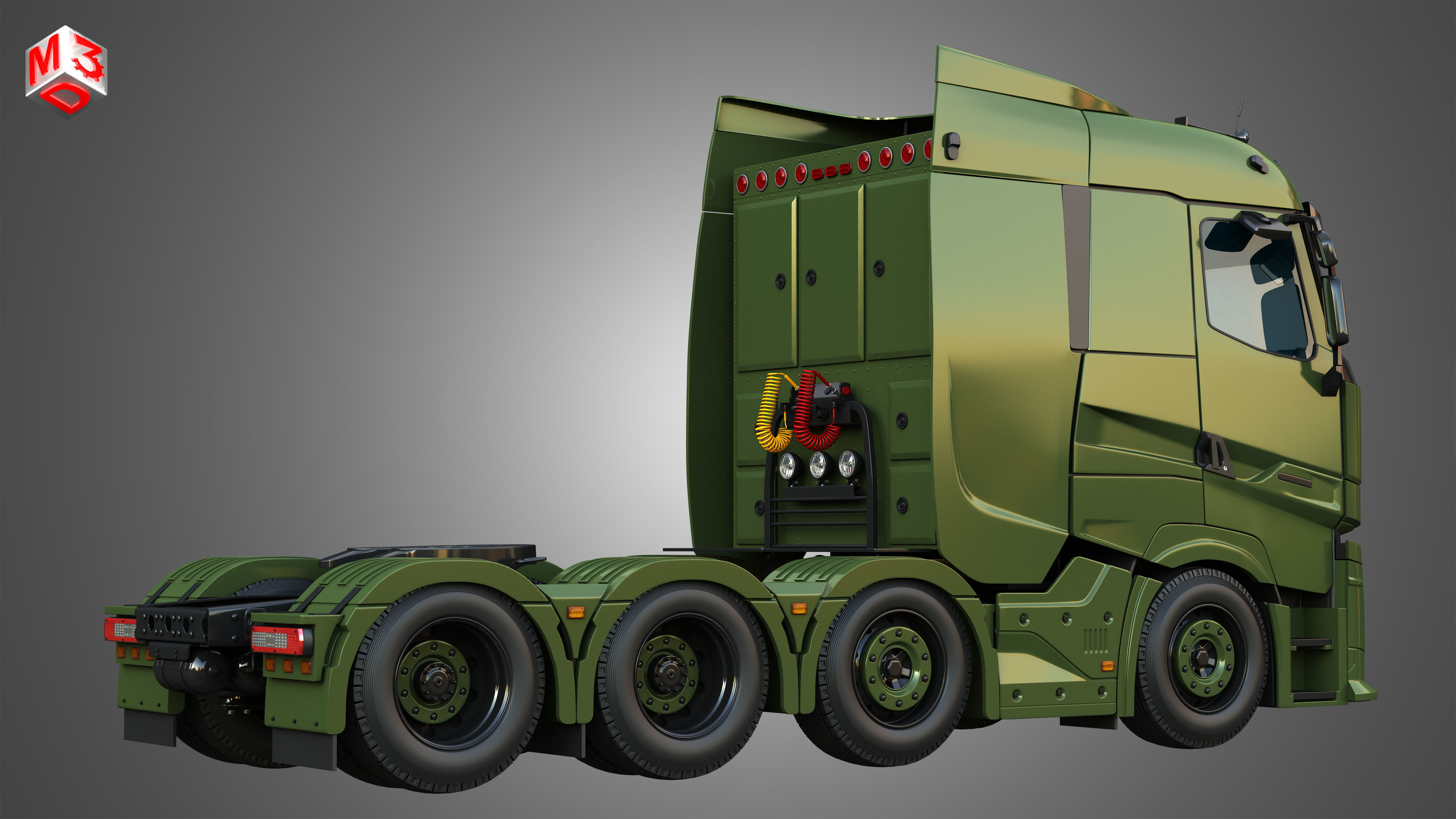 T520 - 8X4 Heavy Haulage Truck 3D model | CGTrader