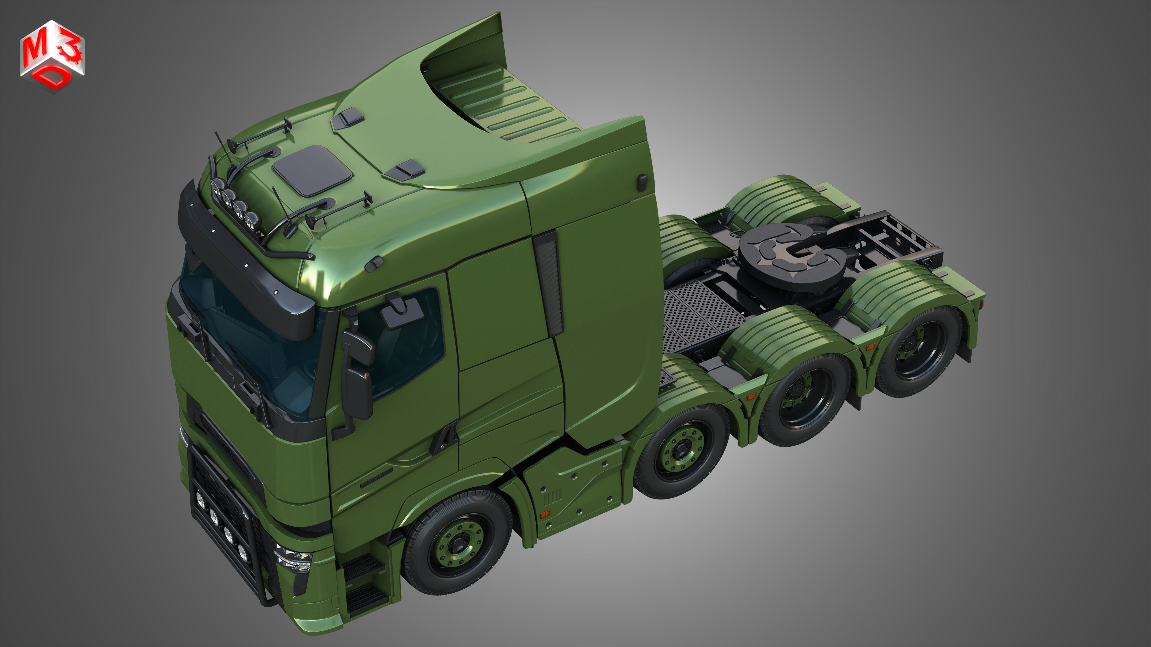 T520 - 8X4 Heavy Haulage Truck 3D model | CGTrader
